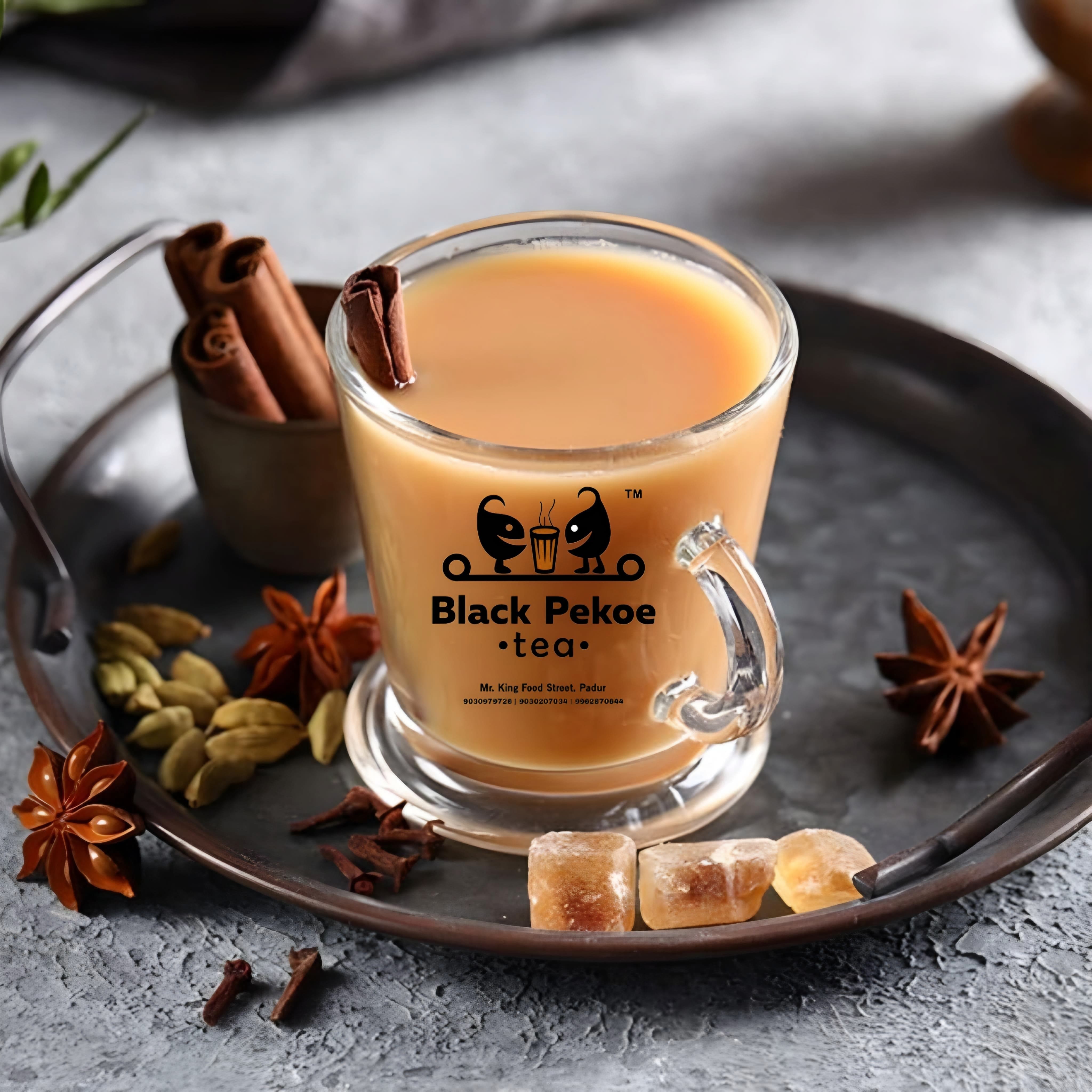 Menu of Black Pekoe Tea, Padur, Chennai