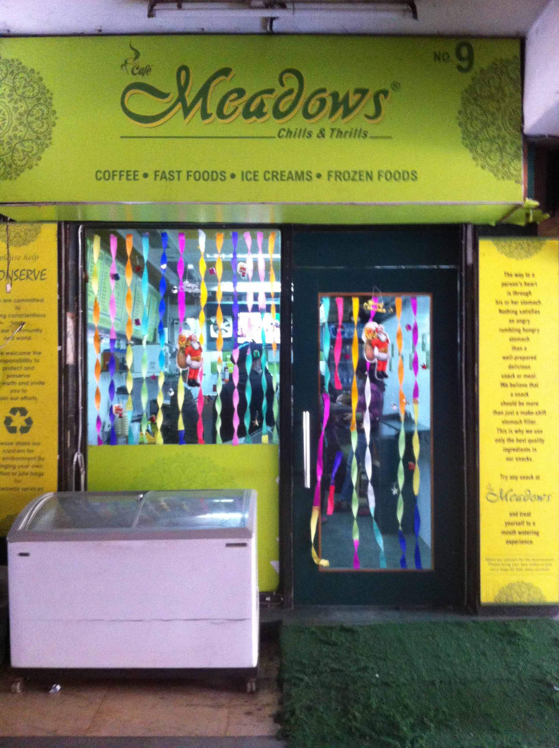 Menu of Cafe Meadows, IP Extension, New Delhi