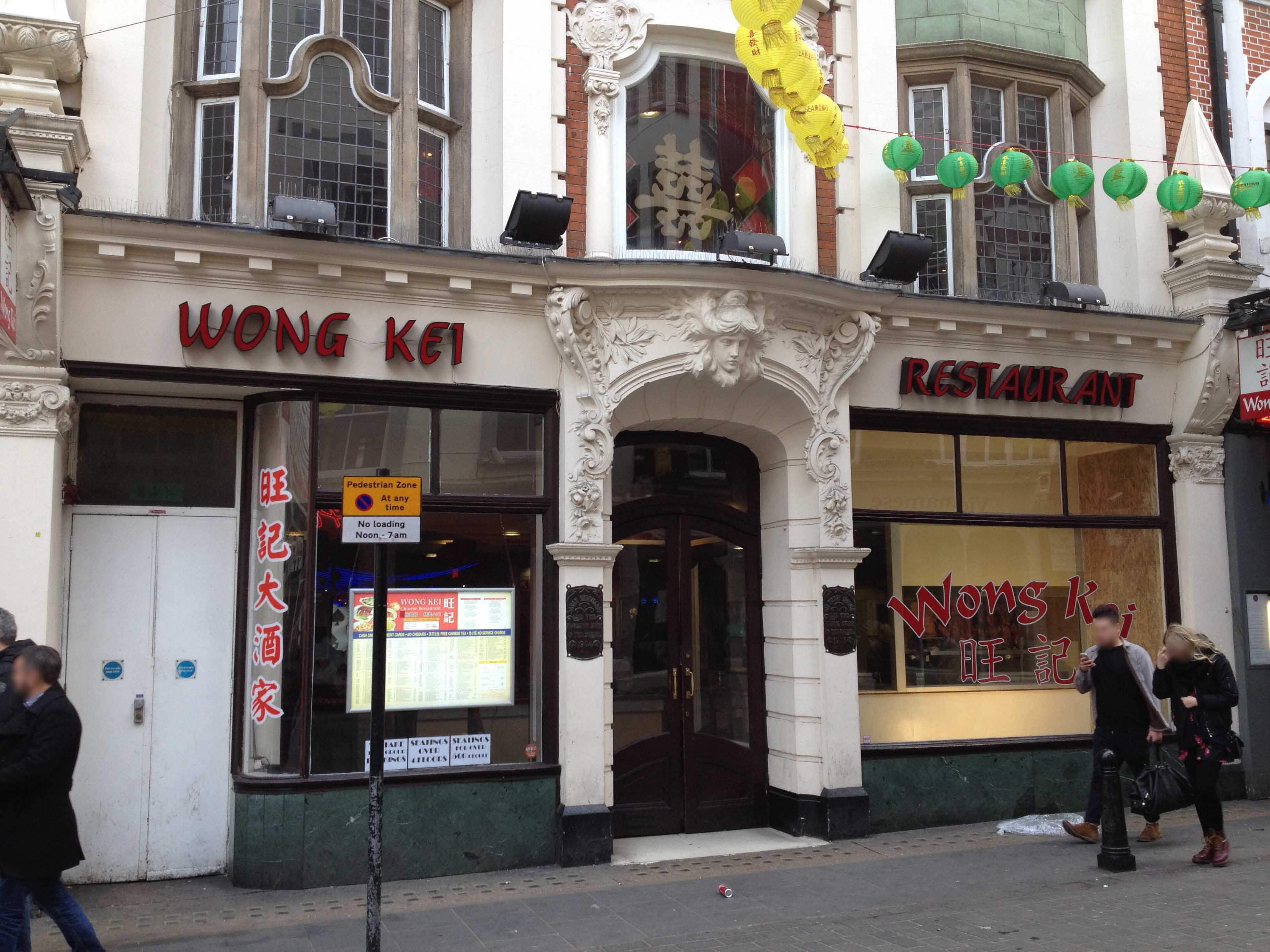 Wong Kei Menu,Menú para Wong Kei, Chinatown, London