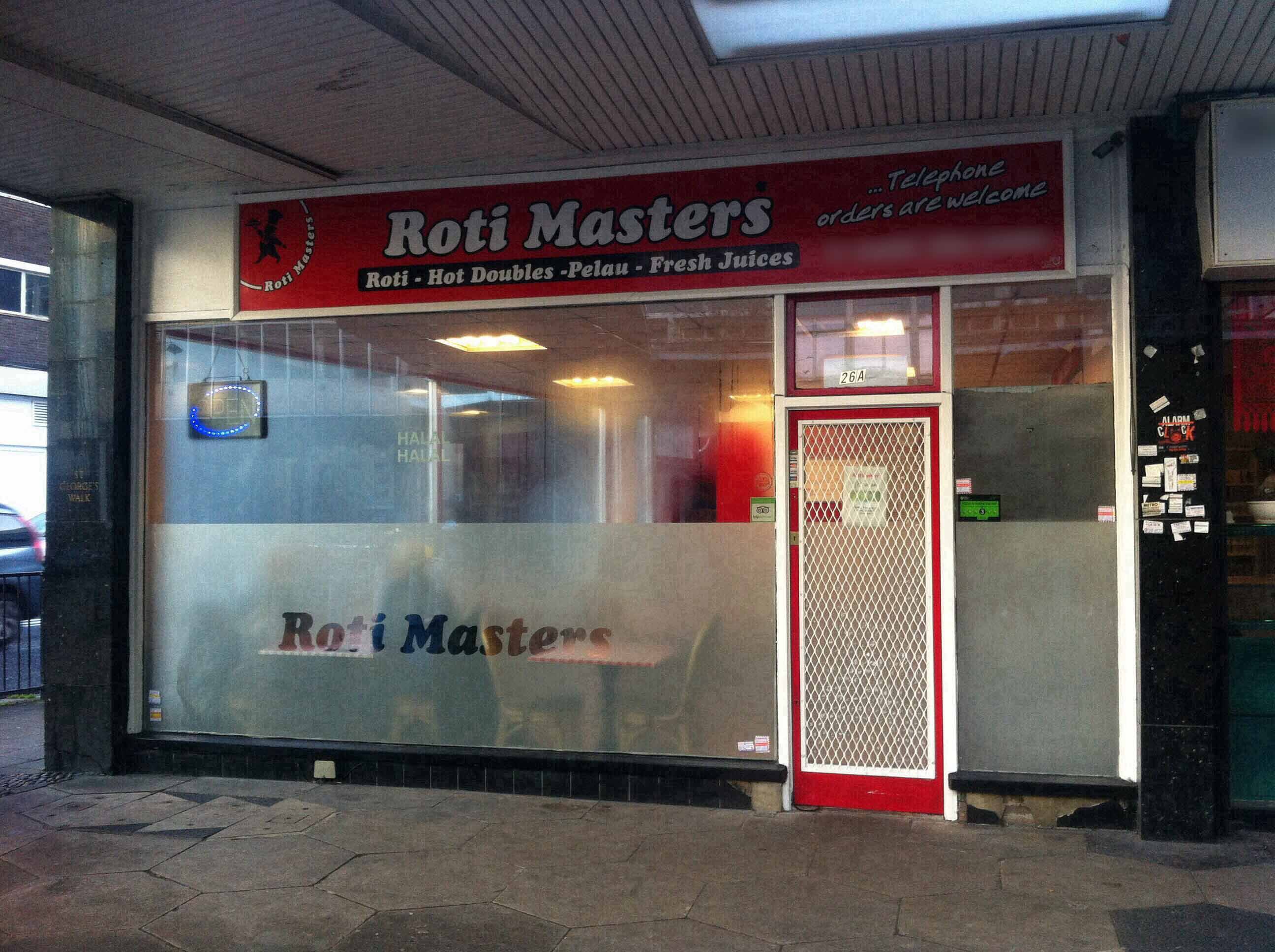 Menu of Roti Masters, Croydon, London