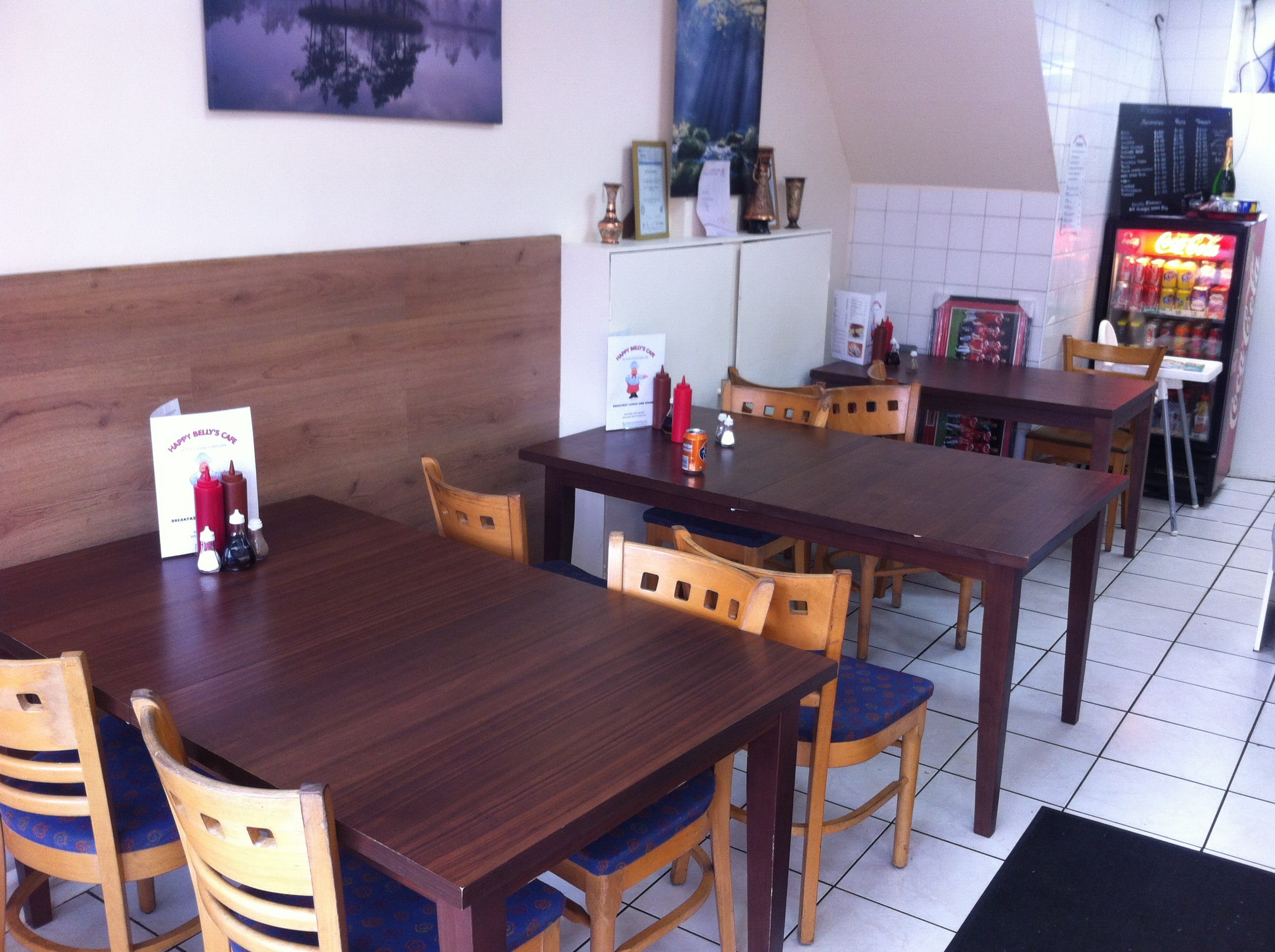 Menu of Happy Belly's Cafe, Welling, London