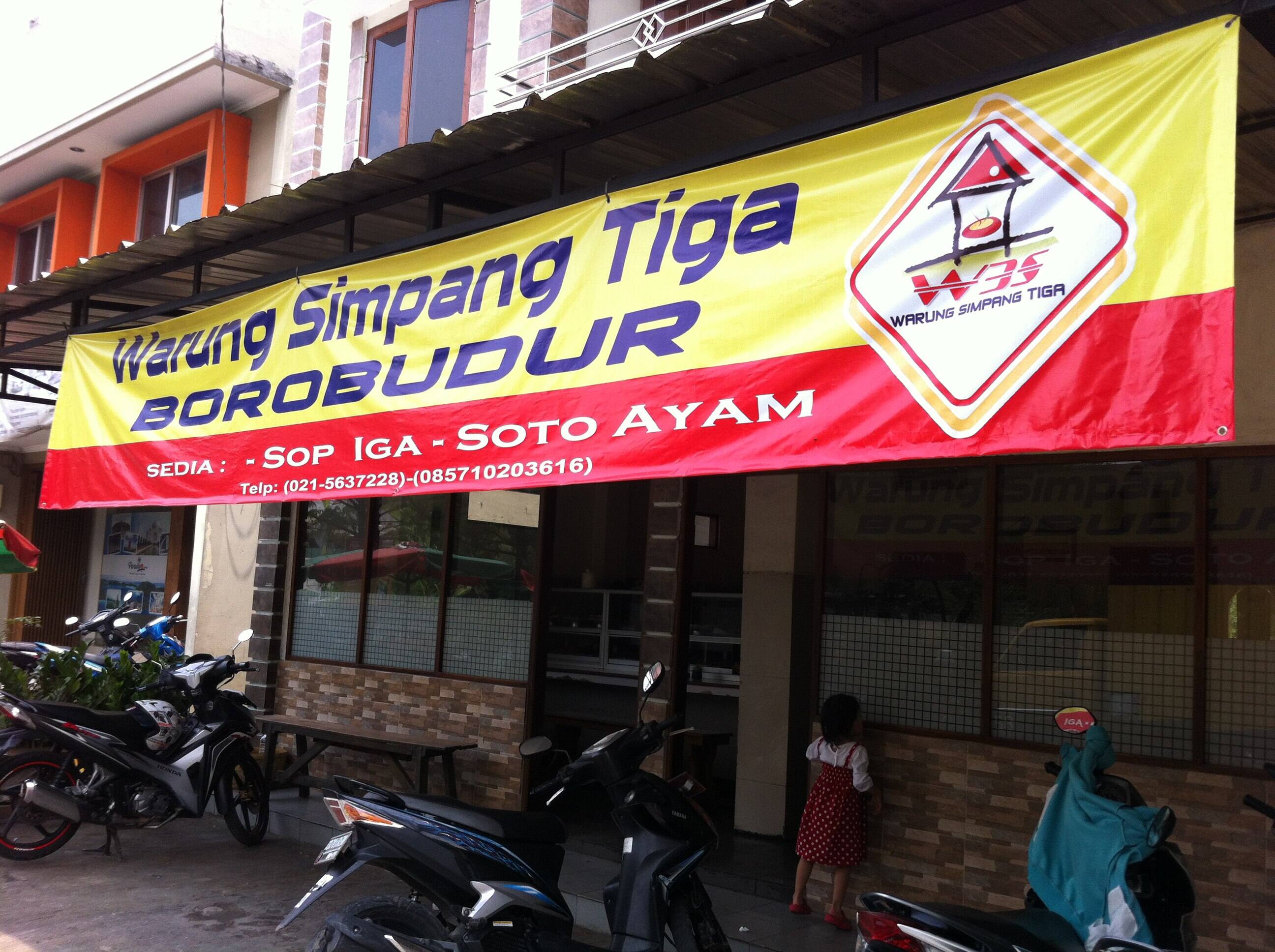 Warung Simpang Tiga Borobudur Menu