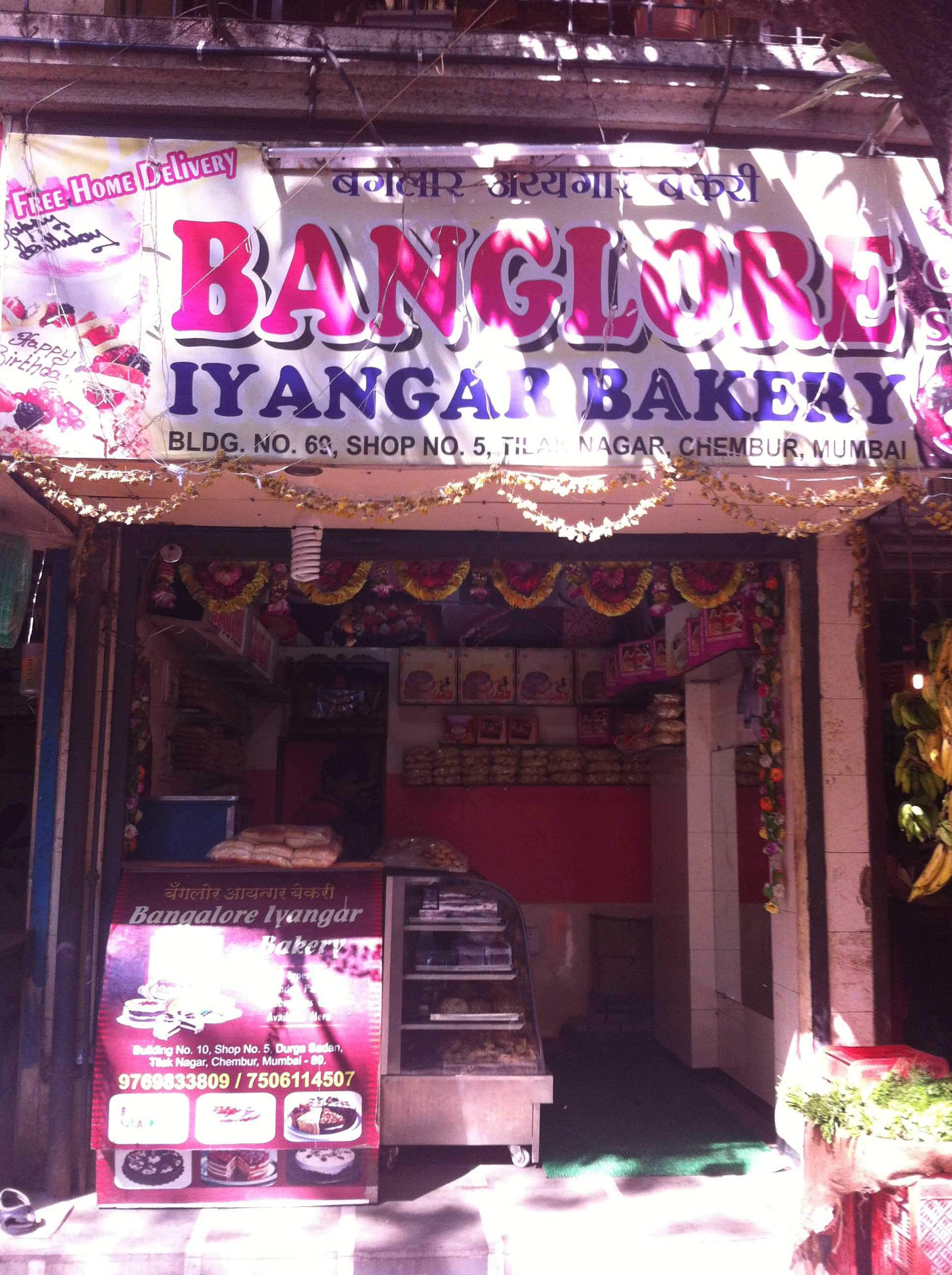 Menu of Bangalore Iyengar's Bakery, Chembur, Mumbai