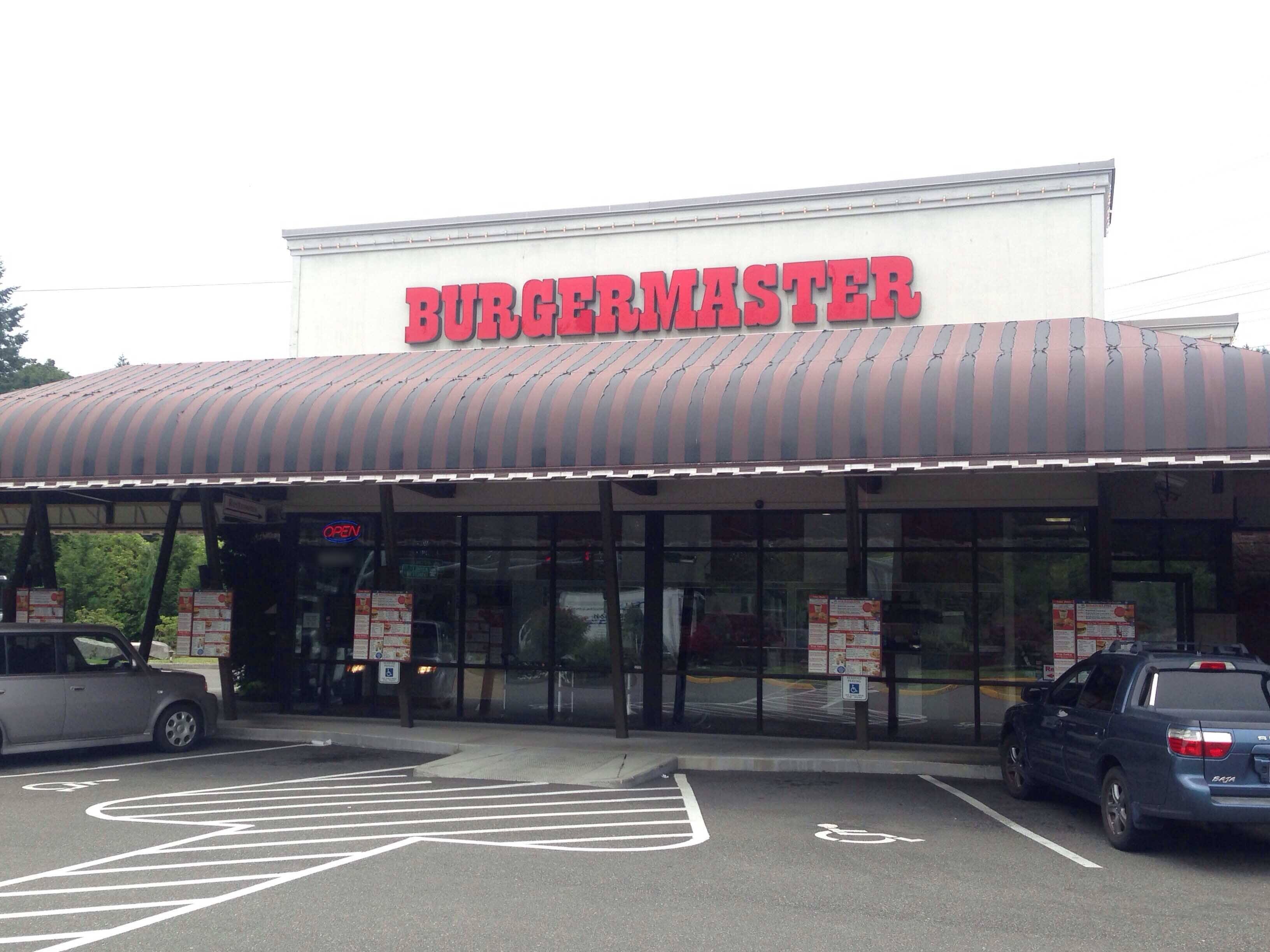 Burgermaster Menu, Menu for Burgermaster, Mill Creek, Mill Creek