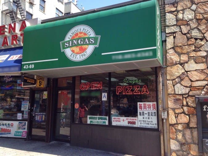Singas Famous Pizza Menu, Menu for Singas Famous Pizza, Flushing, New ...