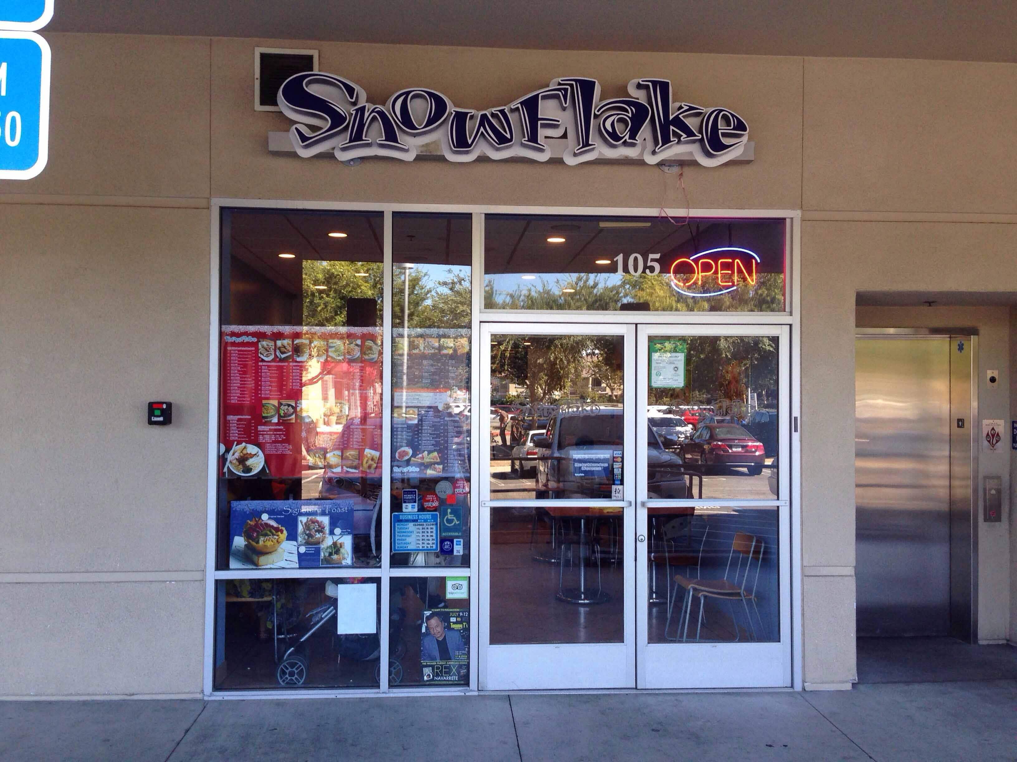 Menu of Snowflake, Dublin, Dublin