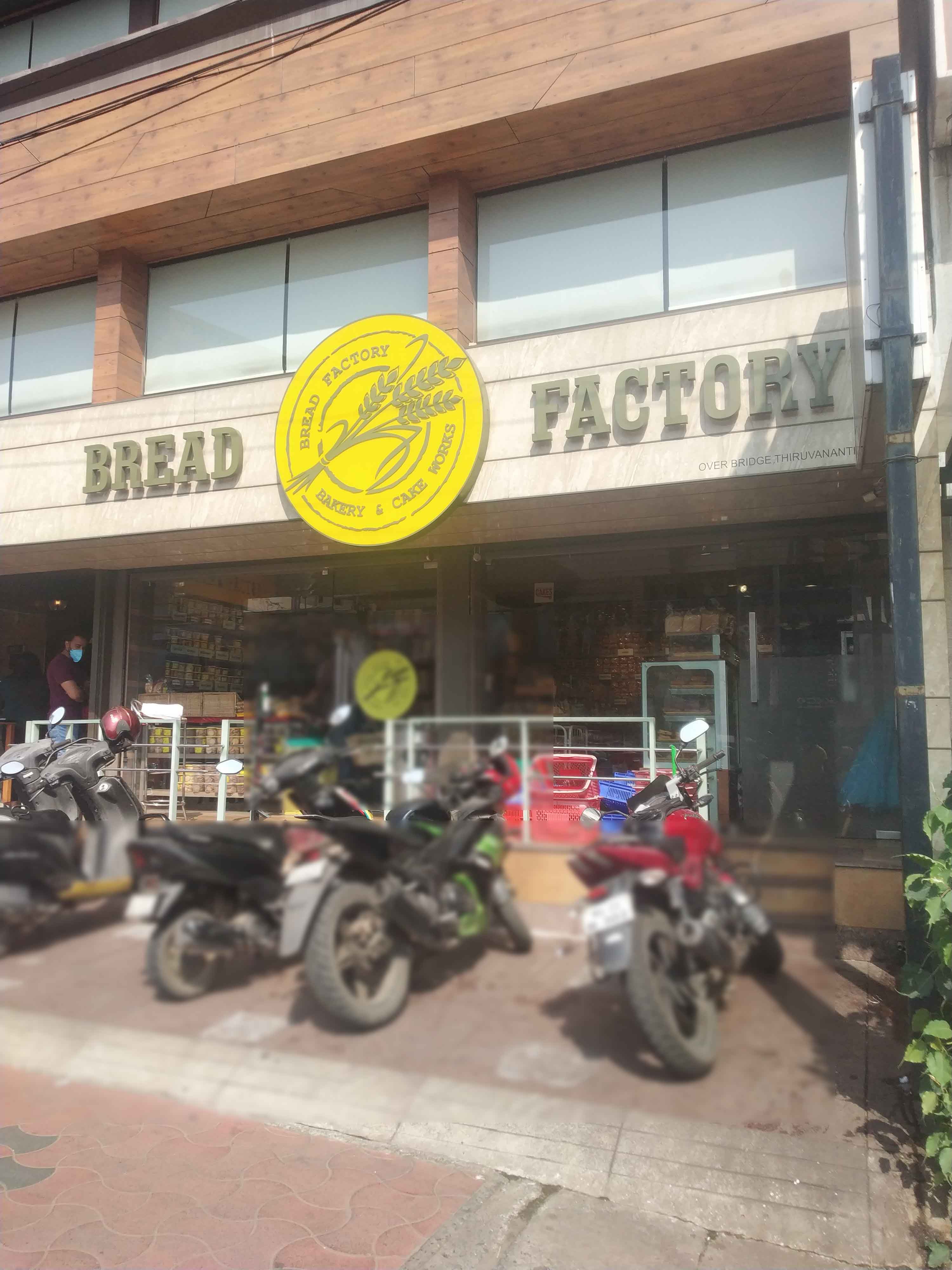Menu of Bread Factory, Thycaud, Trivandrum