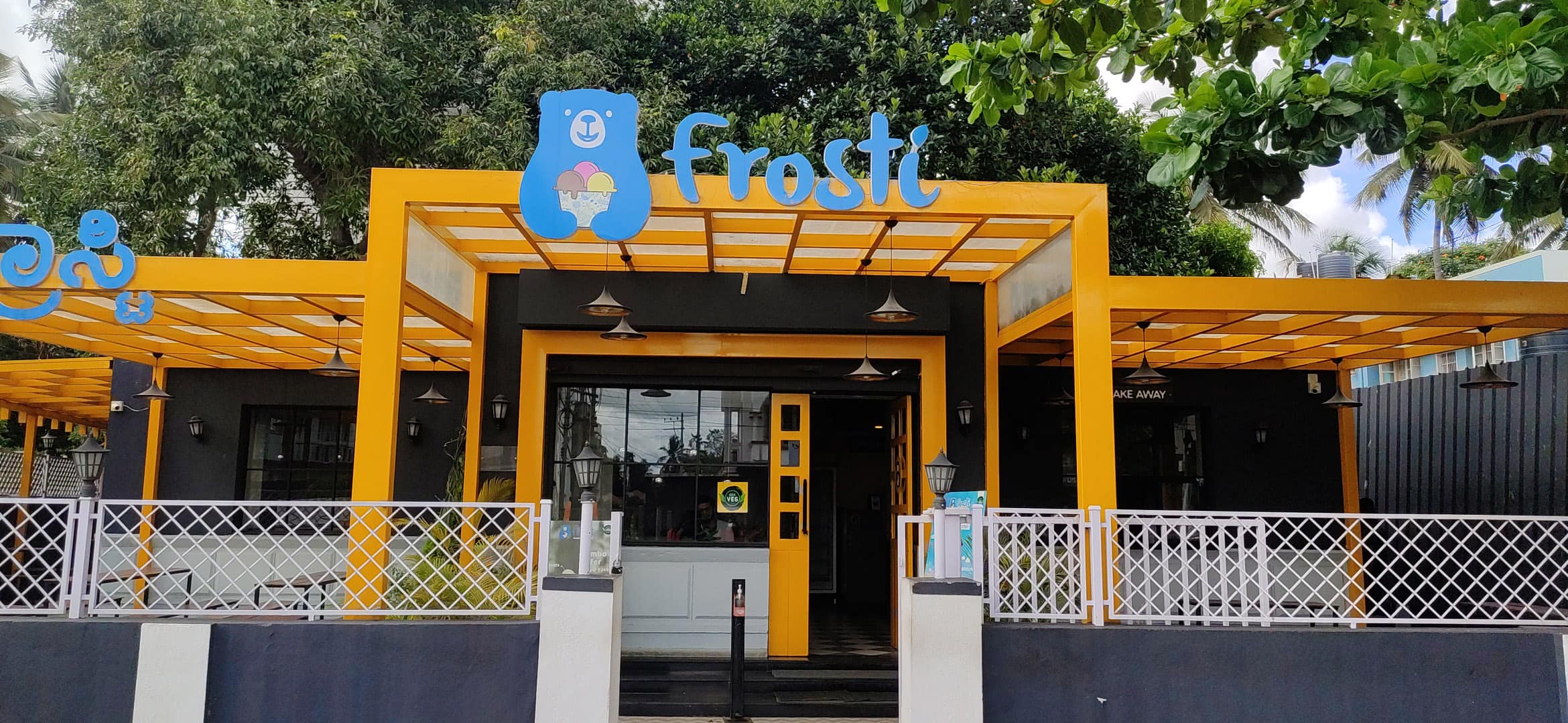 Menu of Frosti, Jayalakhsmipuram, Mysore