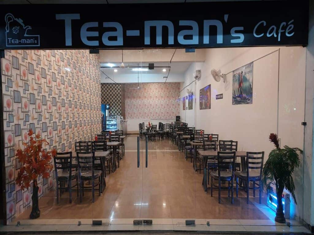 Menu of Tea-Man's Cafe, Crossing Republik, Ghaziabad