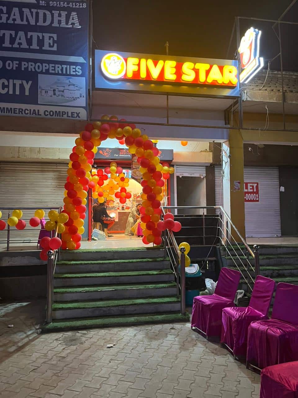 Menu of Five Star, TDI City, Mohali