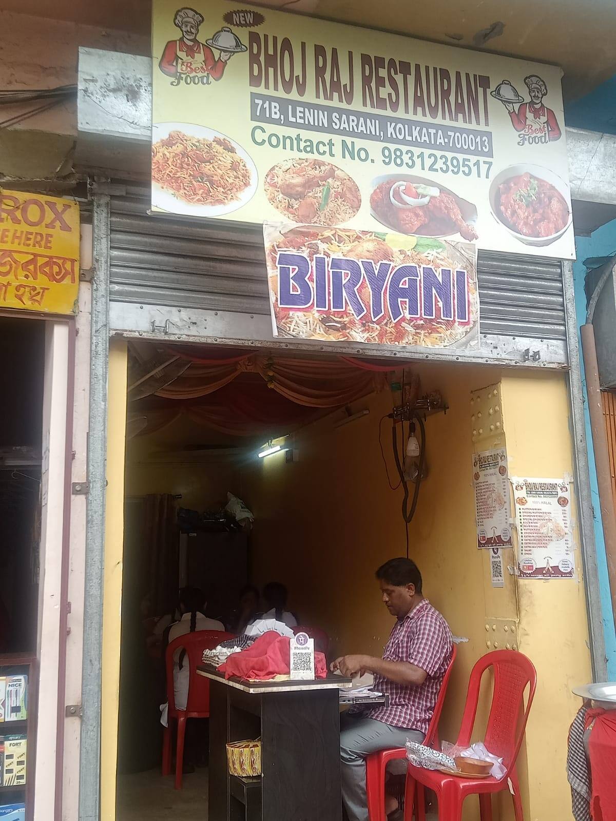 Menu of New Bhoj Raj Restaurant, Taltala, Kolkata