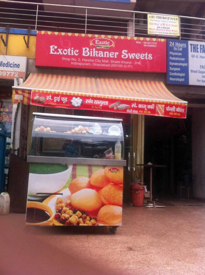 Exotic Bikaner Sweets a Ghaziabad: Foto del Menu con Prezzi - Zomato
