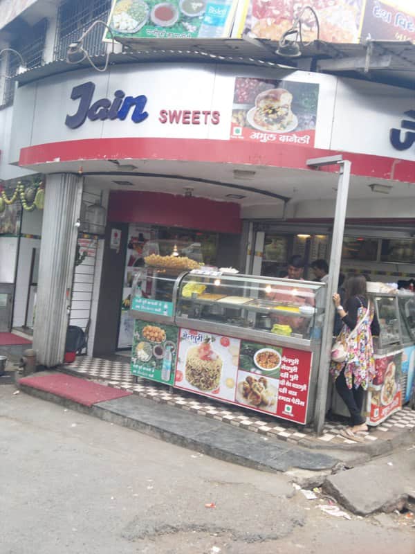 Menu of Jain Sweets, Kandivali West, Mumbai