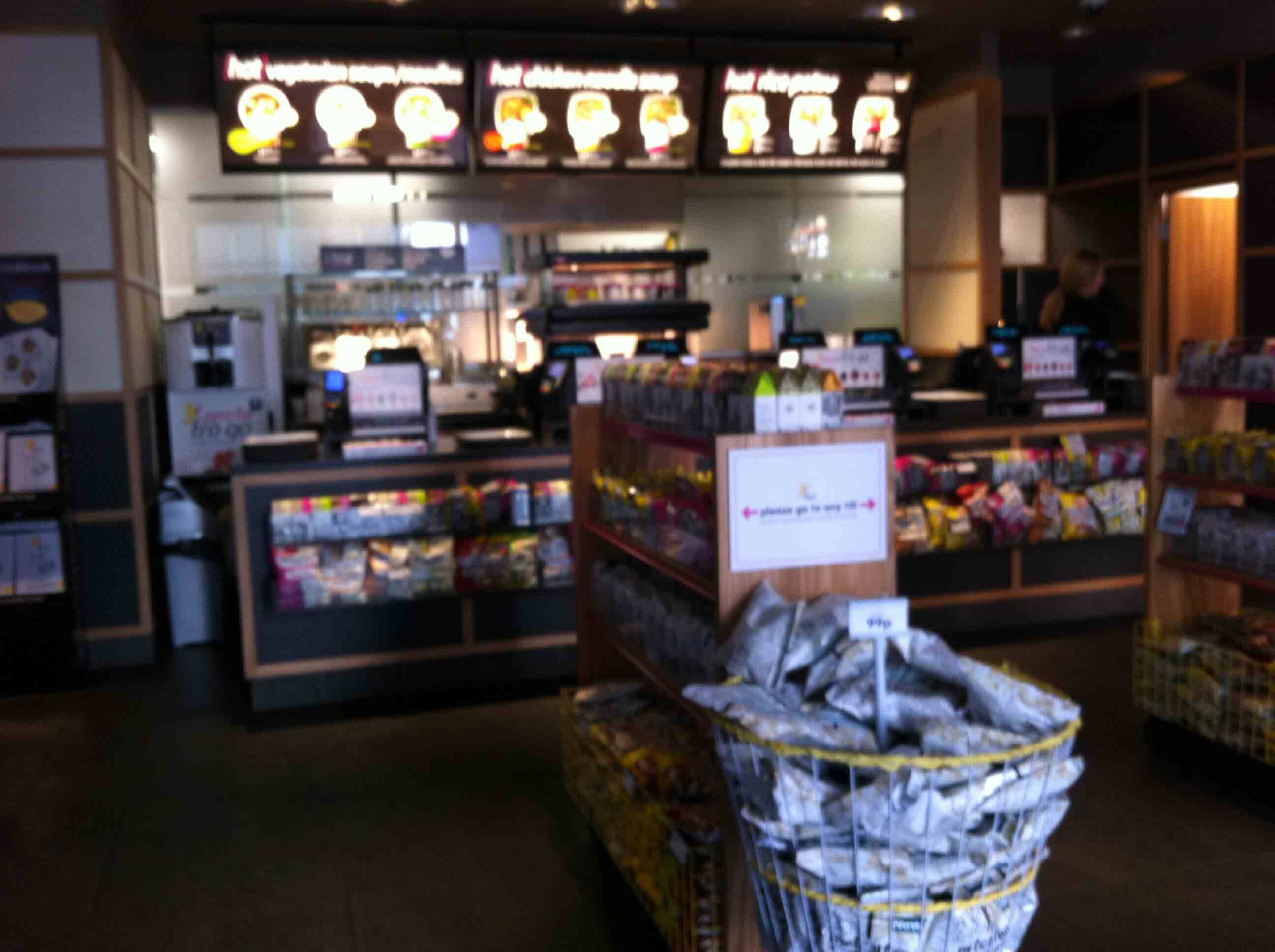 itsu Menu, Menu for itsu, Soho, London