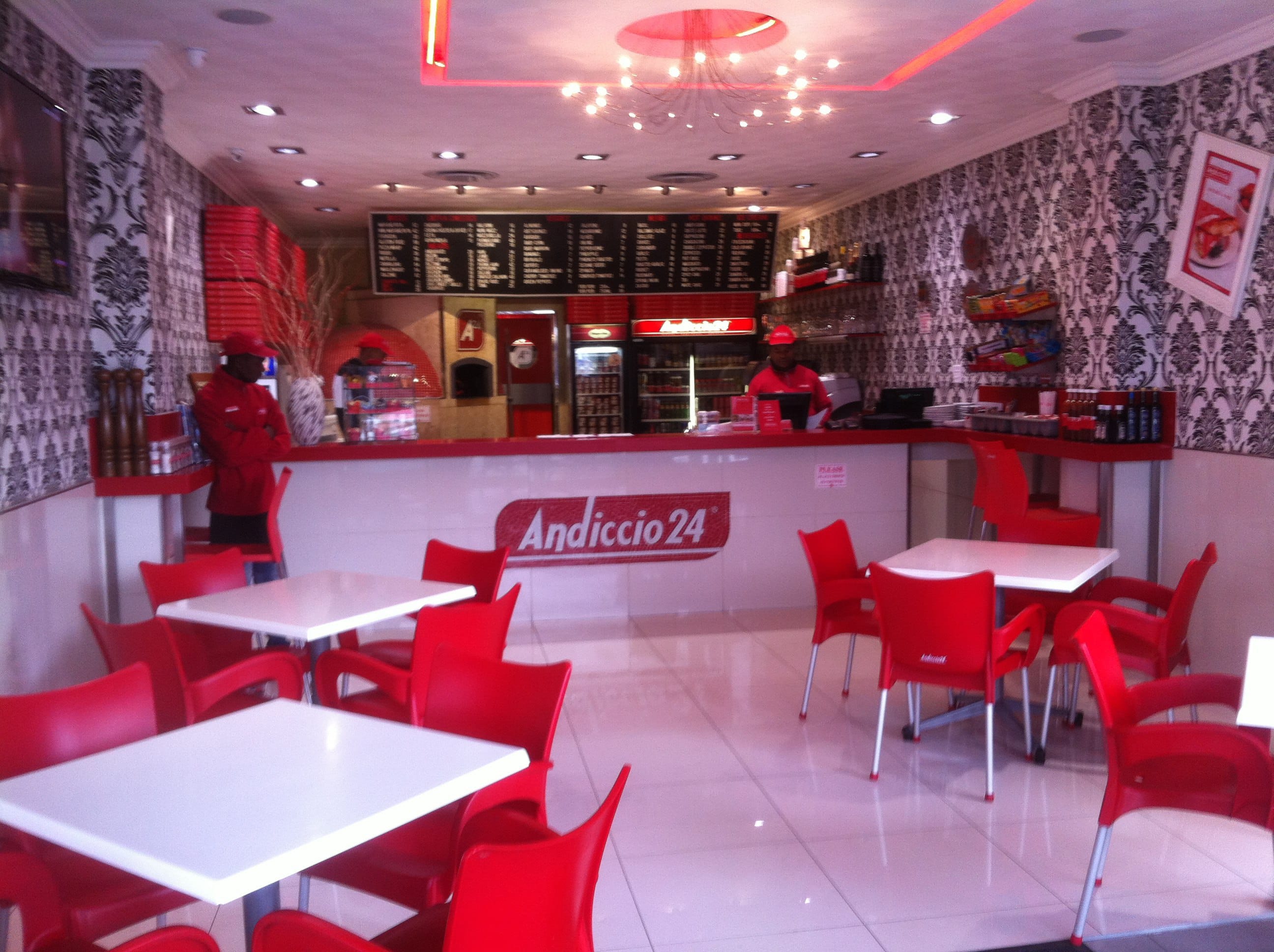 Andiccio 24 Menu, Menu for Andiccio 24, Kyalami, Midrand