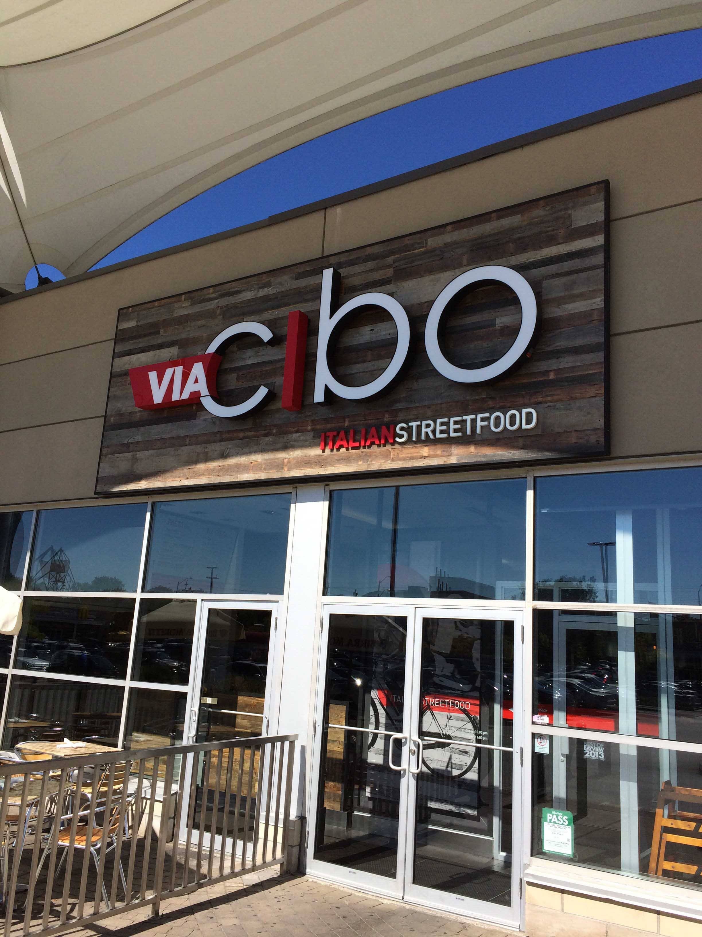 Menu Of Via Cibo North York Toronto