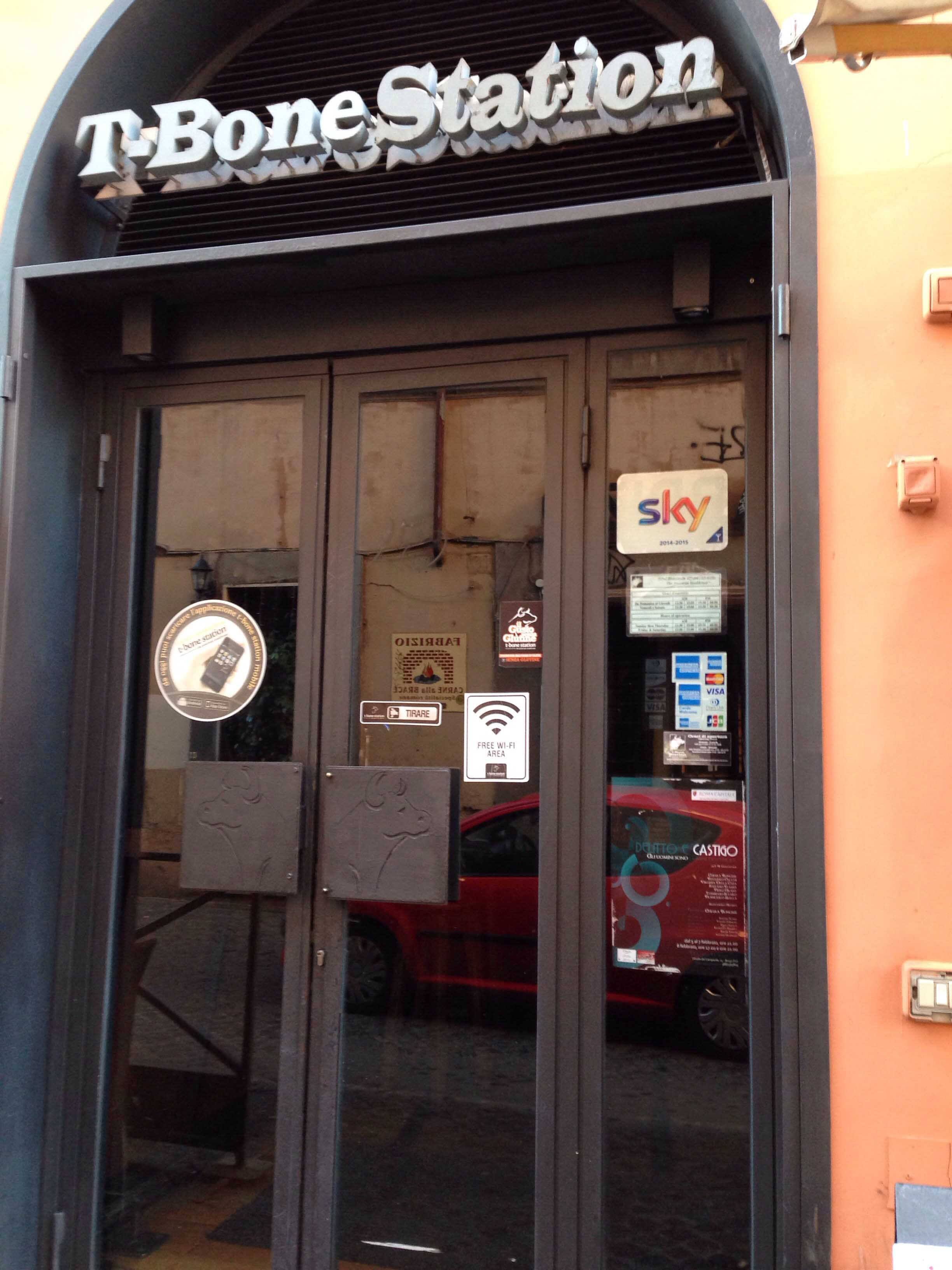 Menu of T-Bone Station, Trastevere, Roma