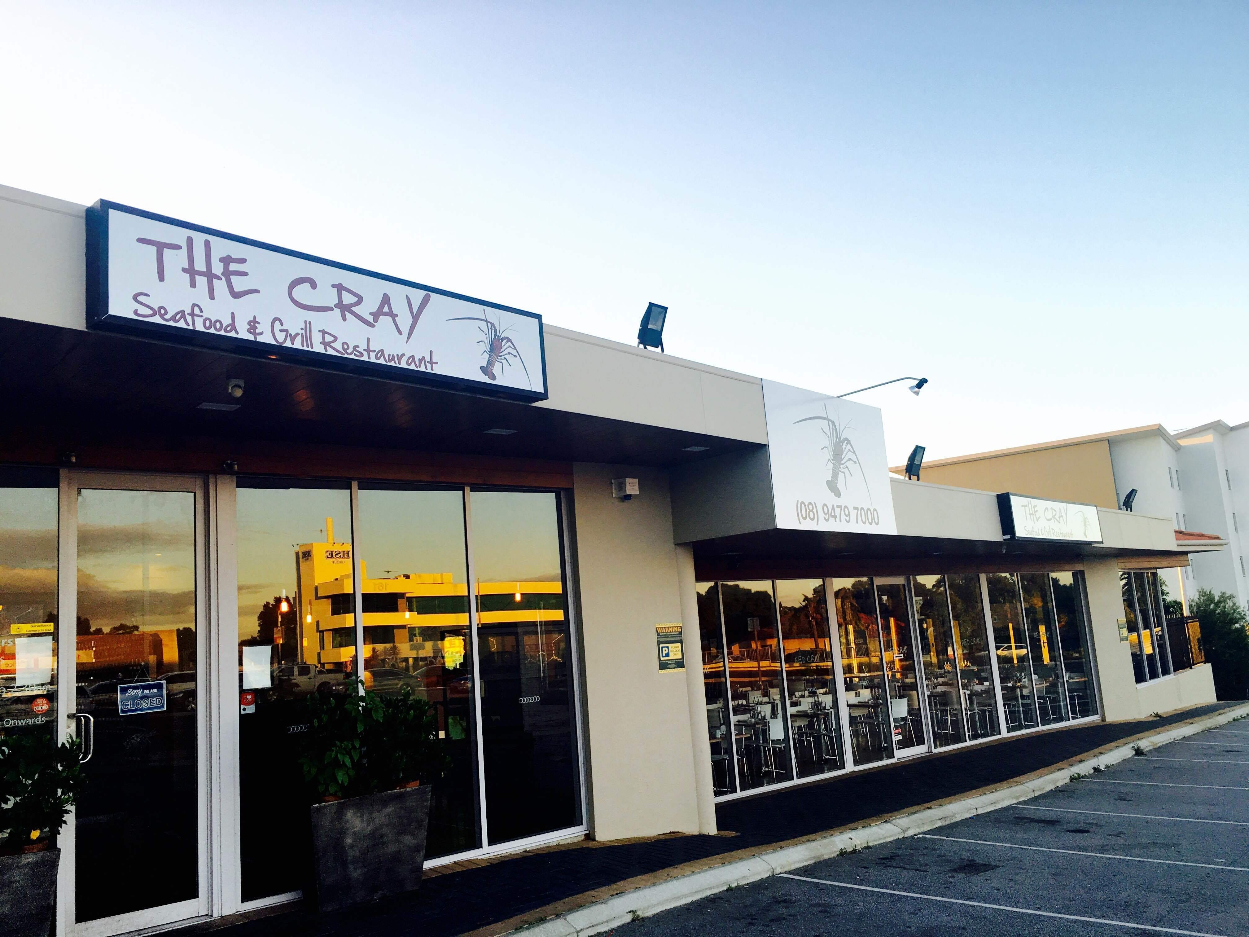 The Cray Seafood & Grill Restaurant Menu