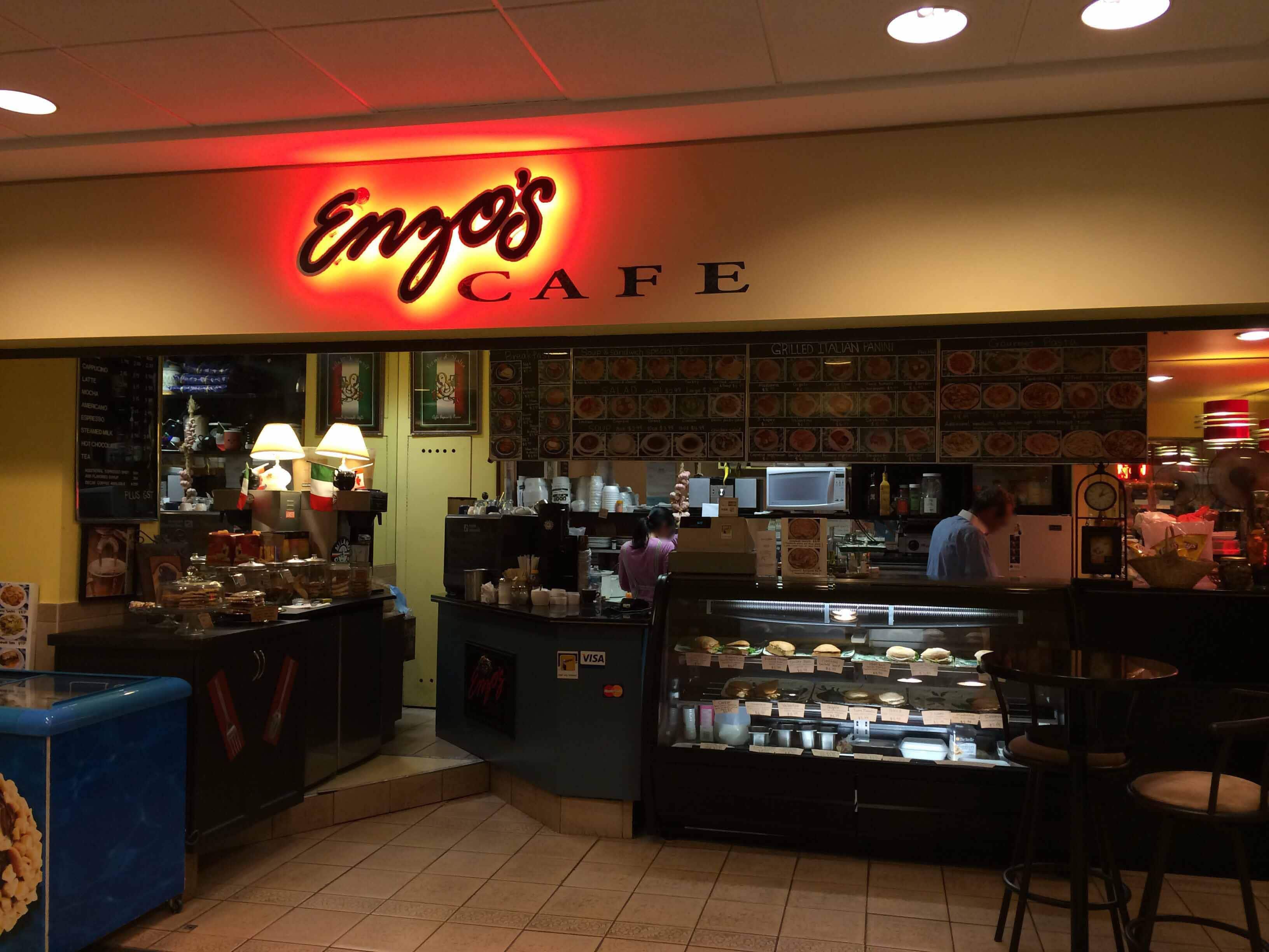 Menu of Enzo's Cafe, Downtown, Vancouver