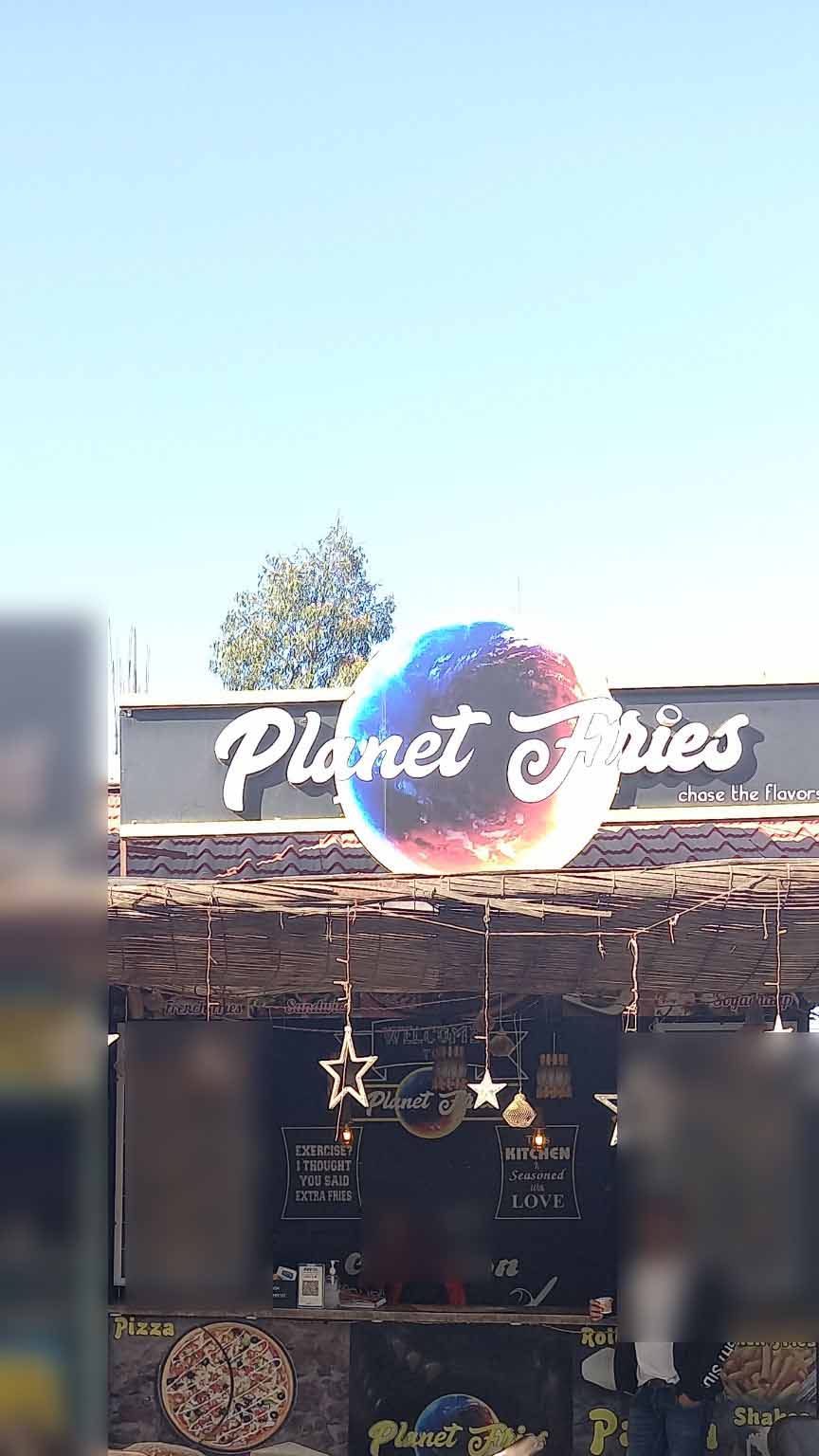 Menu of Planet Fries, Kohefiza, Bhopal