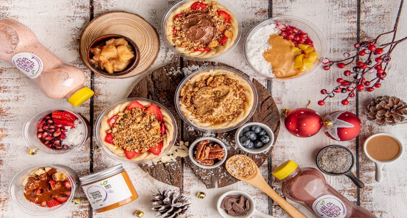 Menu of All Things Acai, Mussafah Shabiya, Abu Dhabi