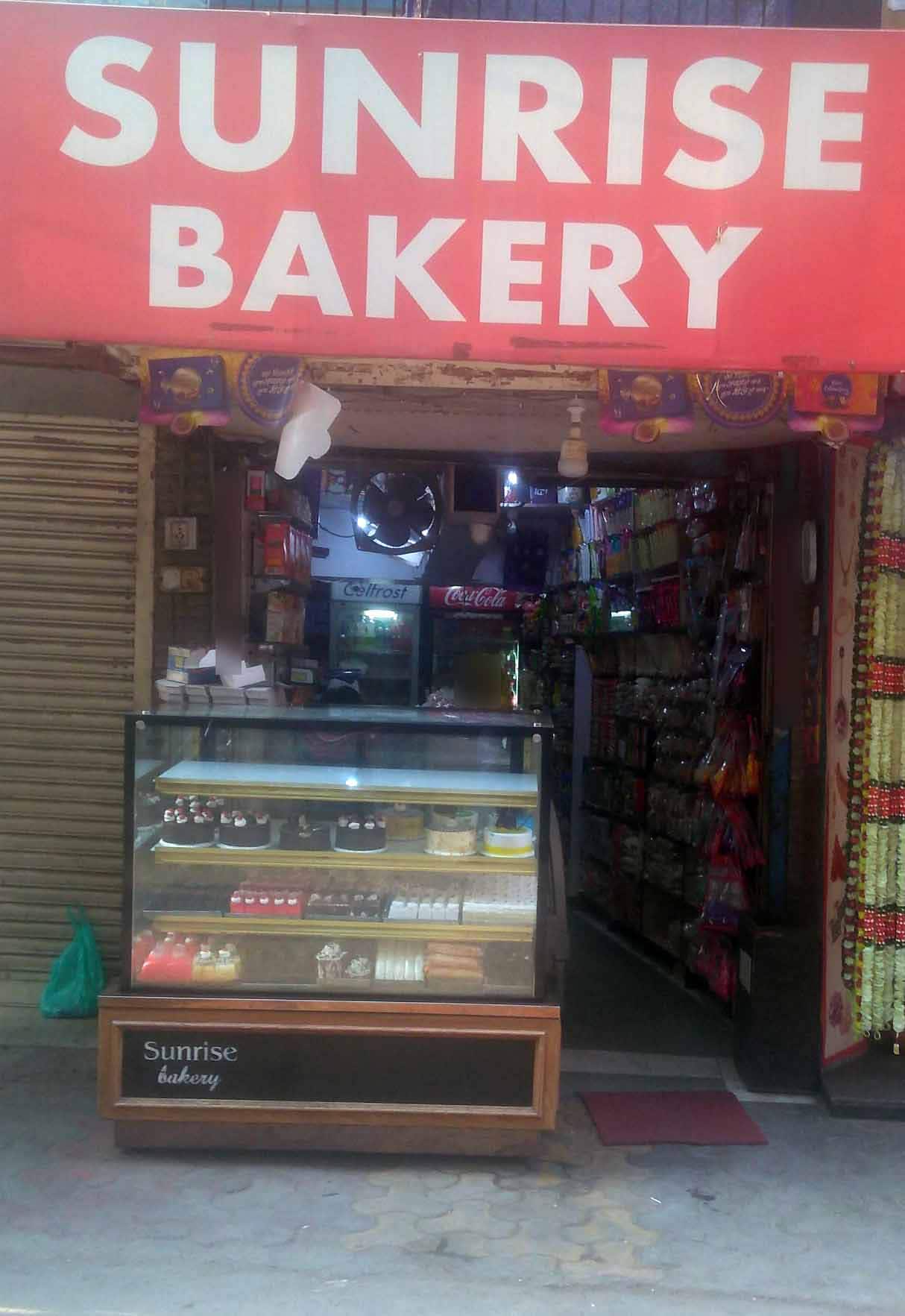 Menu of Sunrise Bakery, Jangpura, New Delhi