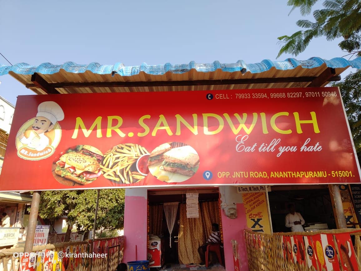 Mr. Sandwich, Anantapur Locality order online - Zomato