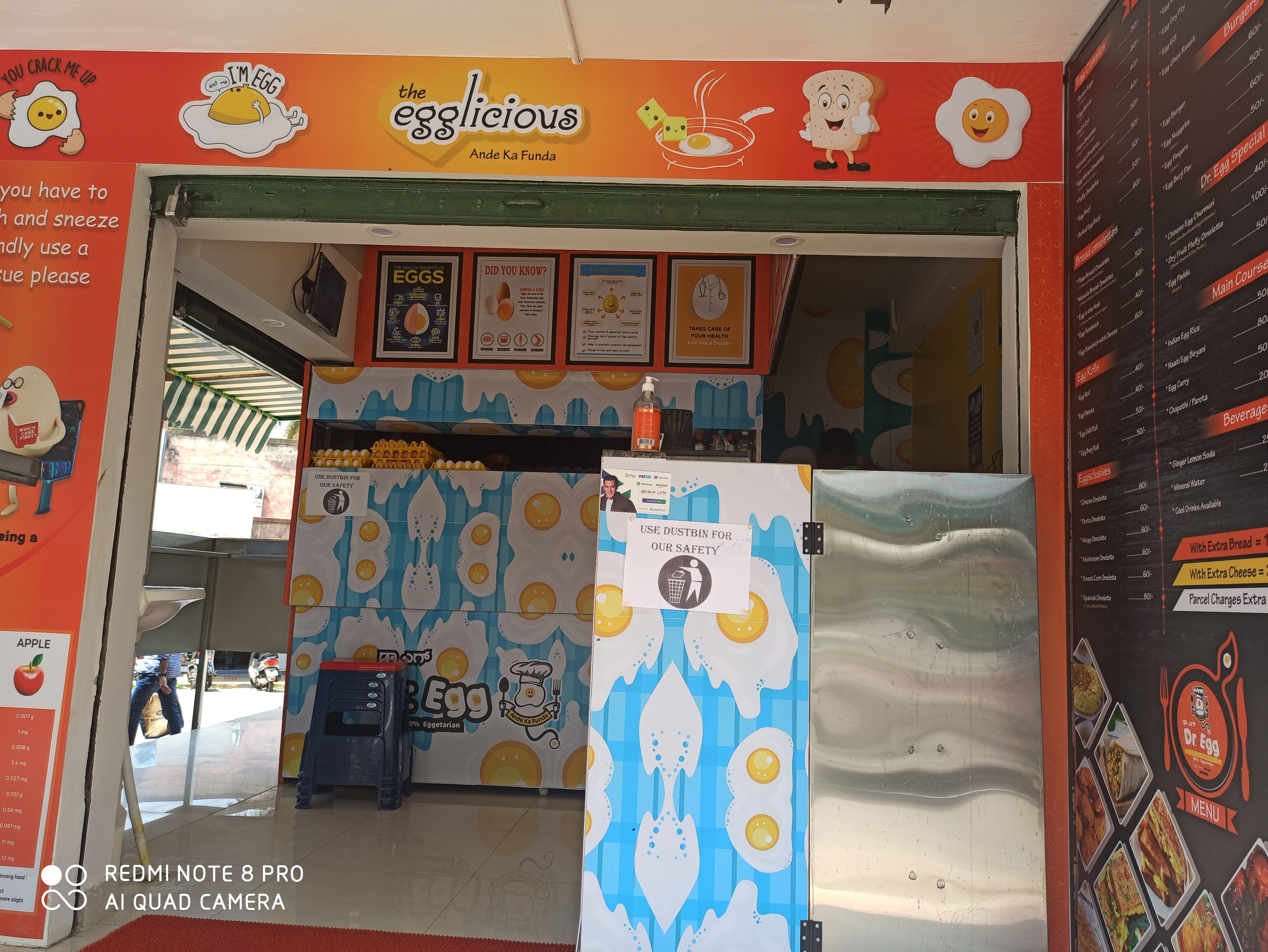 Menu of Dr Egg, Gokulam, Mysore