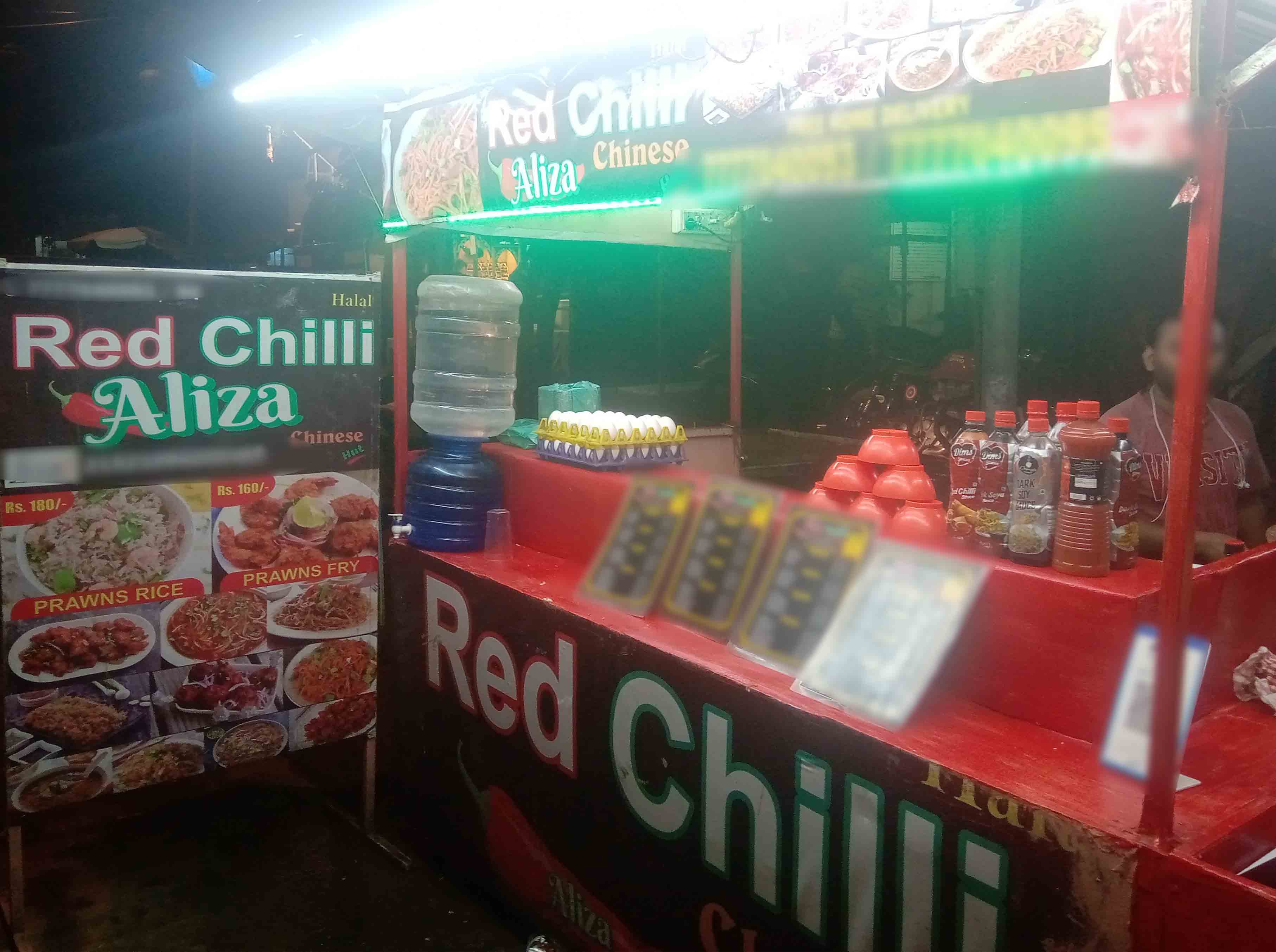 Menu of Red Chilli Aliza Chinese Hut, Mira Road, Mumbai