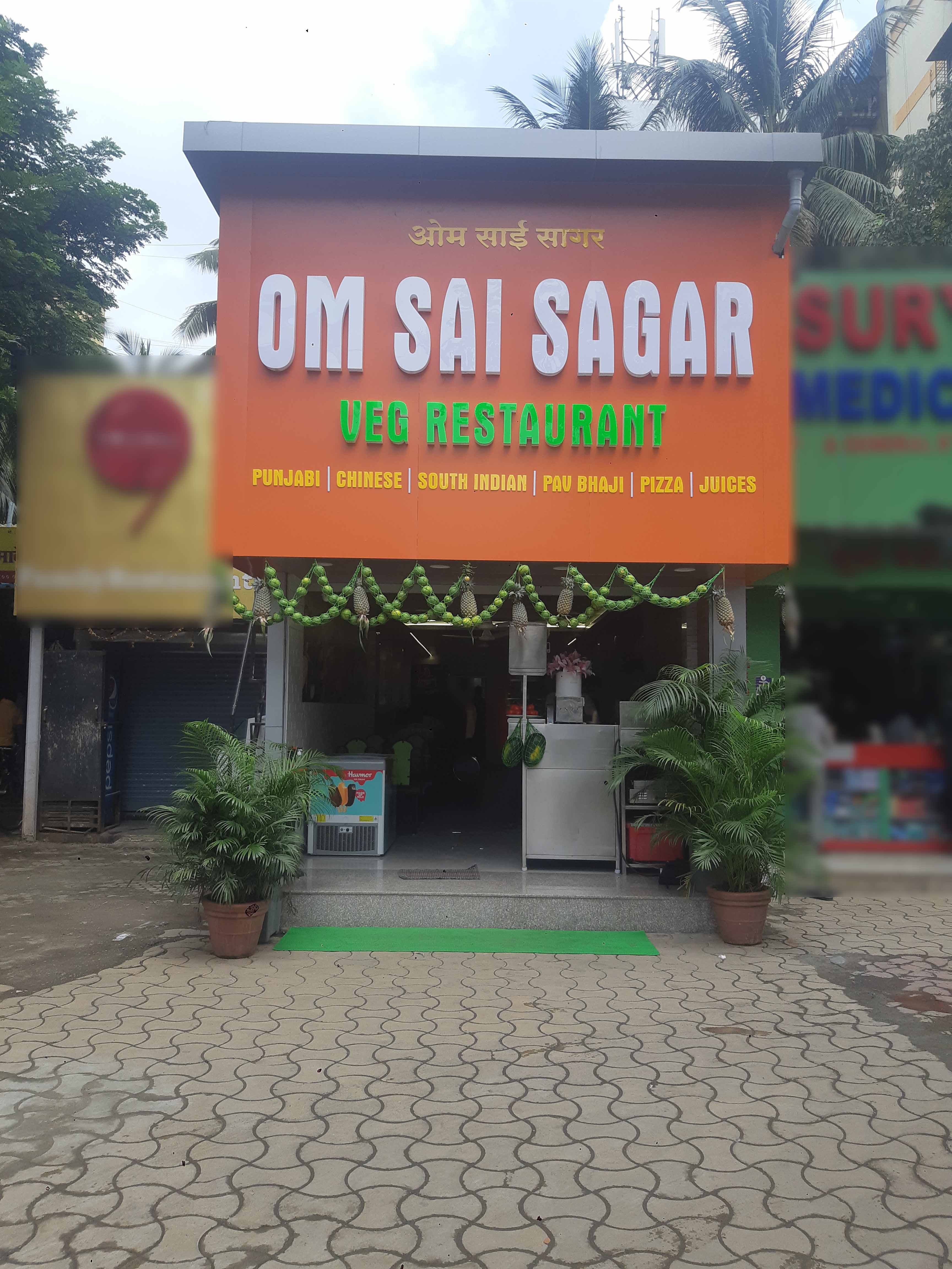 Menu of Om Sai Sagar, Goregaon East, Mumbai