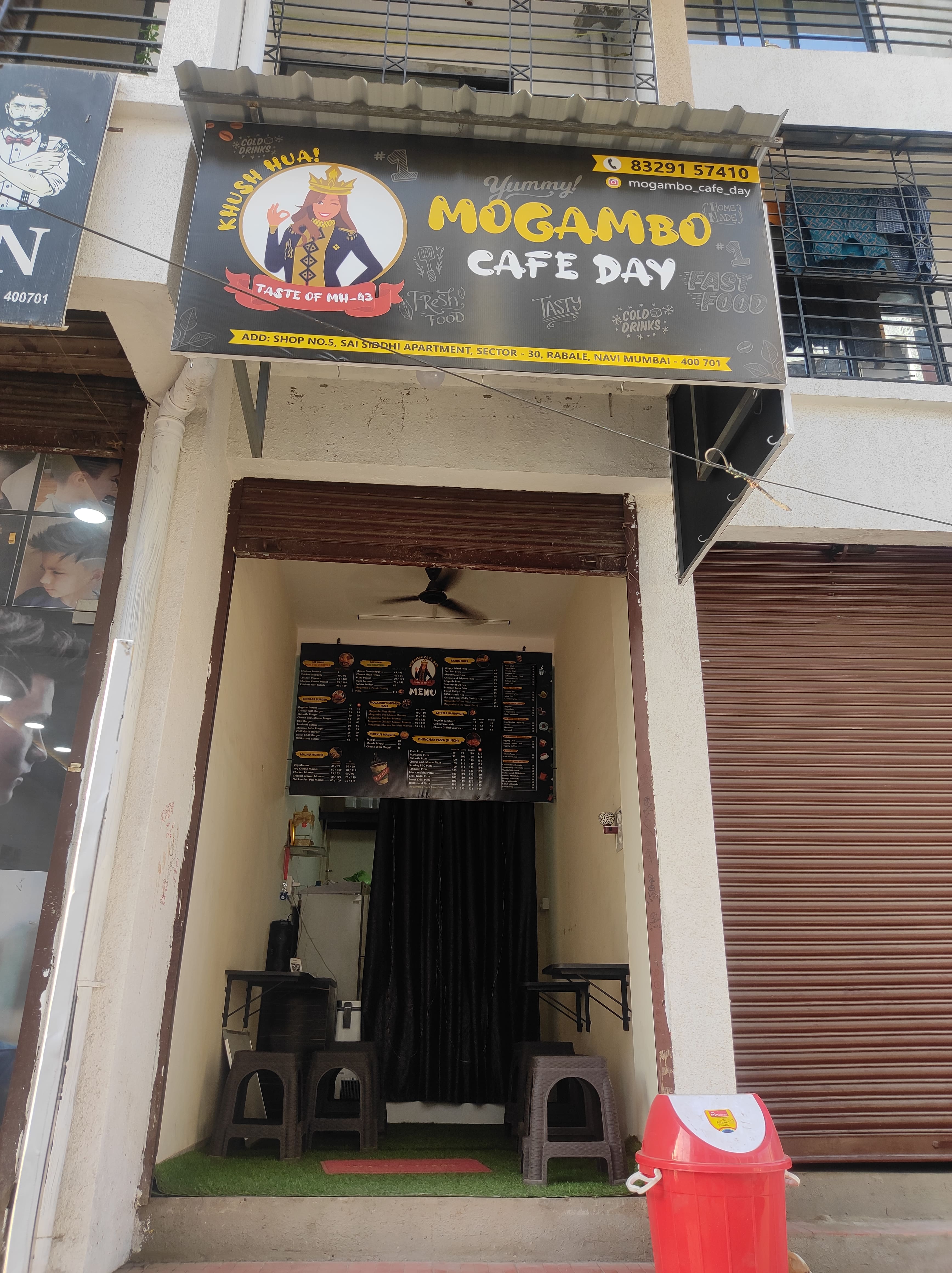 Menu of Mogambo Cafe Day, Ghansoli, Navi Mumbai