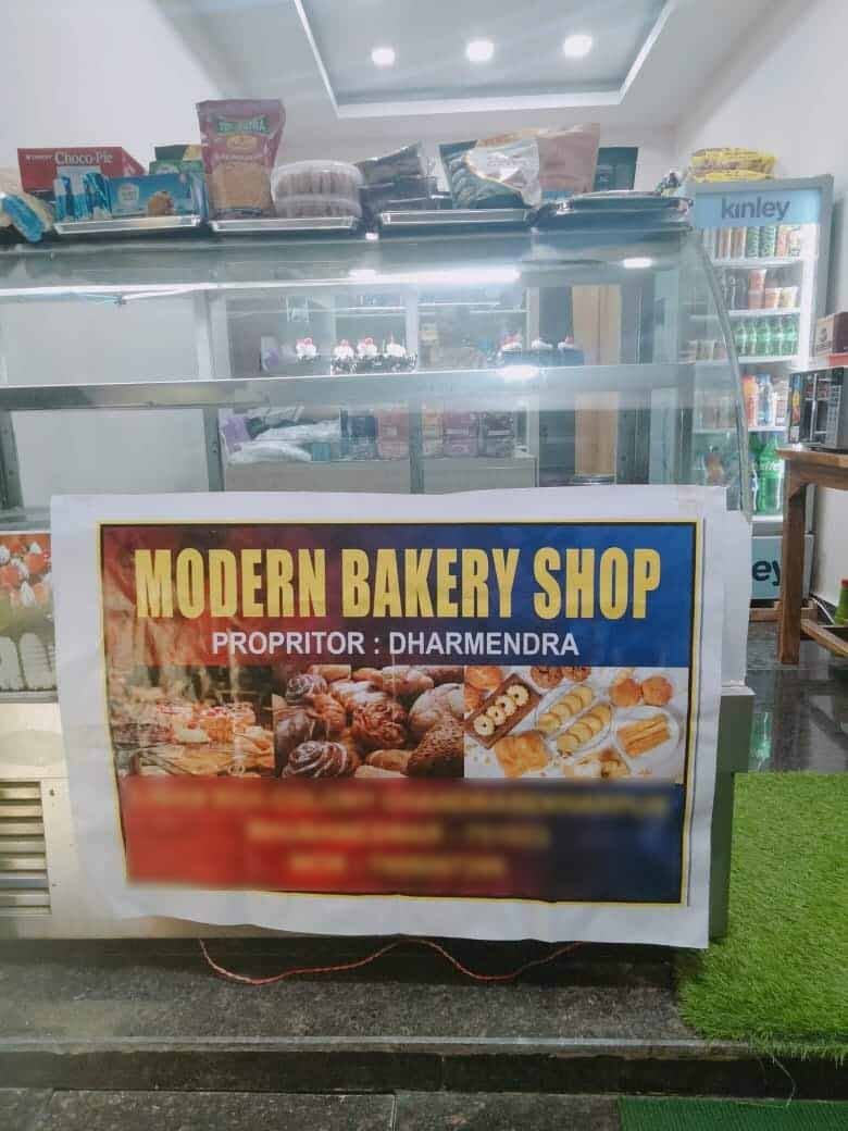 Menu of Modern Bakery Shop, Chandrasekharpur, Bhubaneshwar