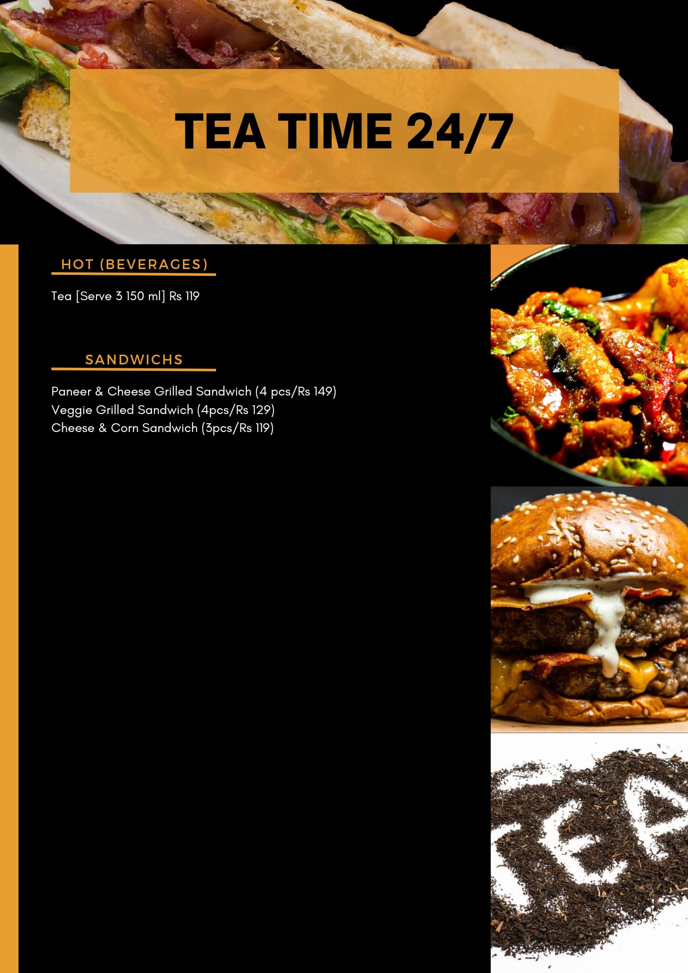 Menu of BMC Cafeteria, Aliganj, Lucknow