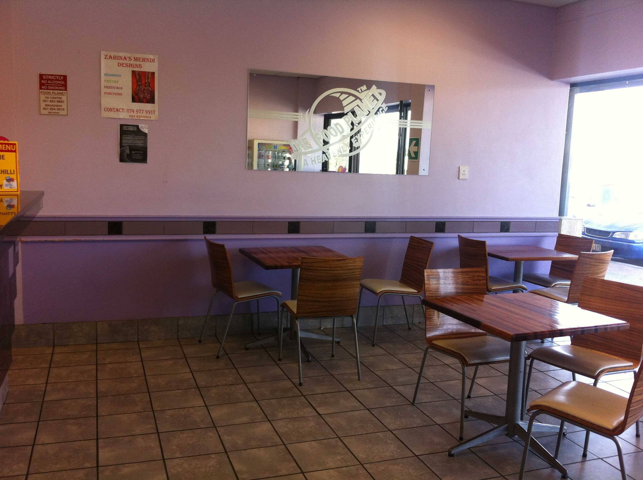 Menu of The Food Planet, Strand, Cape Town