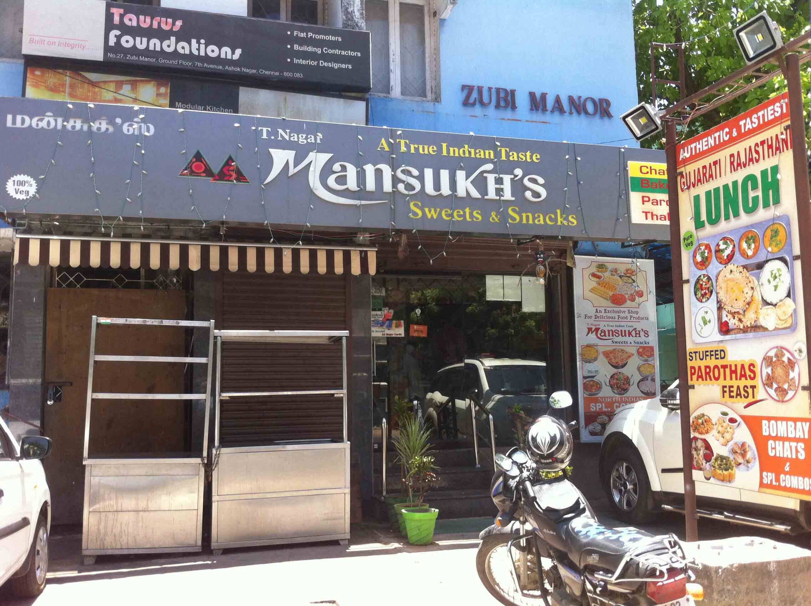 Mansukh Sweets & Snacks, Ashok Nagar, Chennai - Restaurant - Zomato