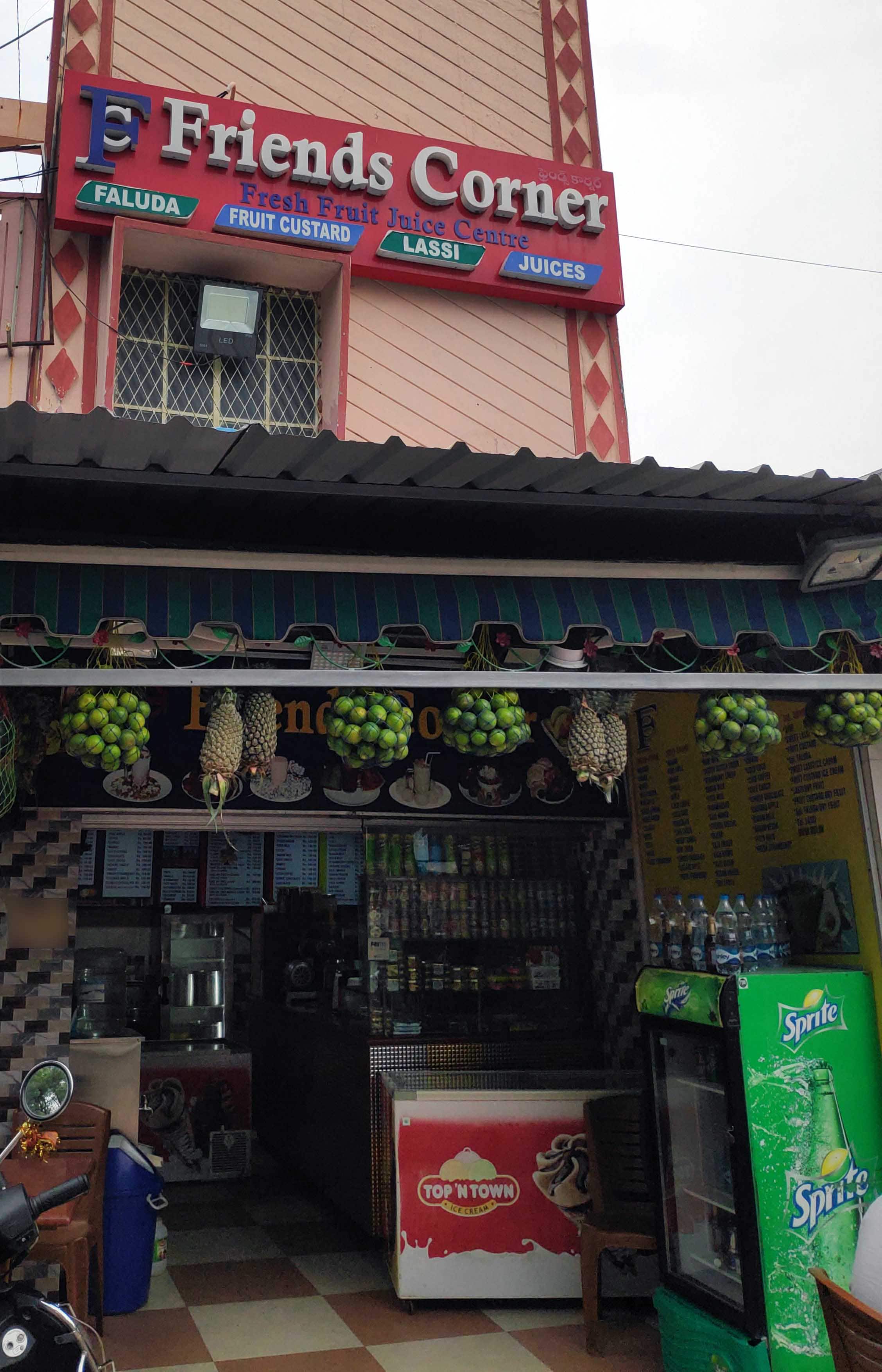 Menu of Friends Corner, Marredpally, Secunderabad