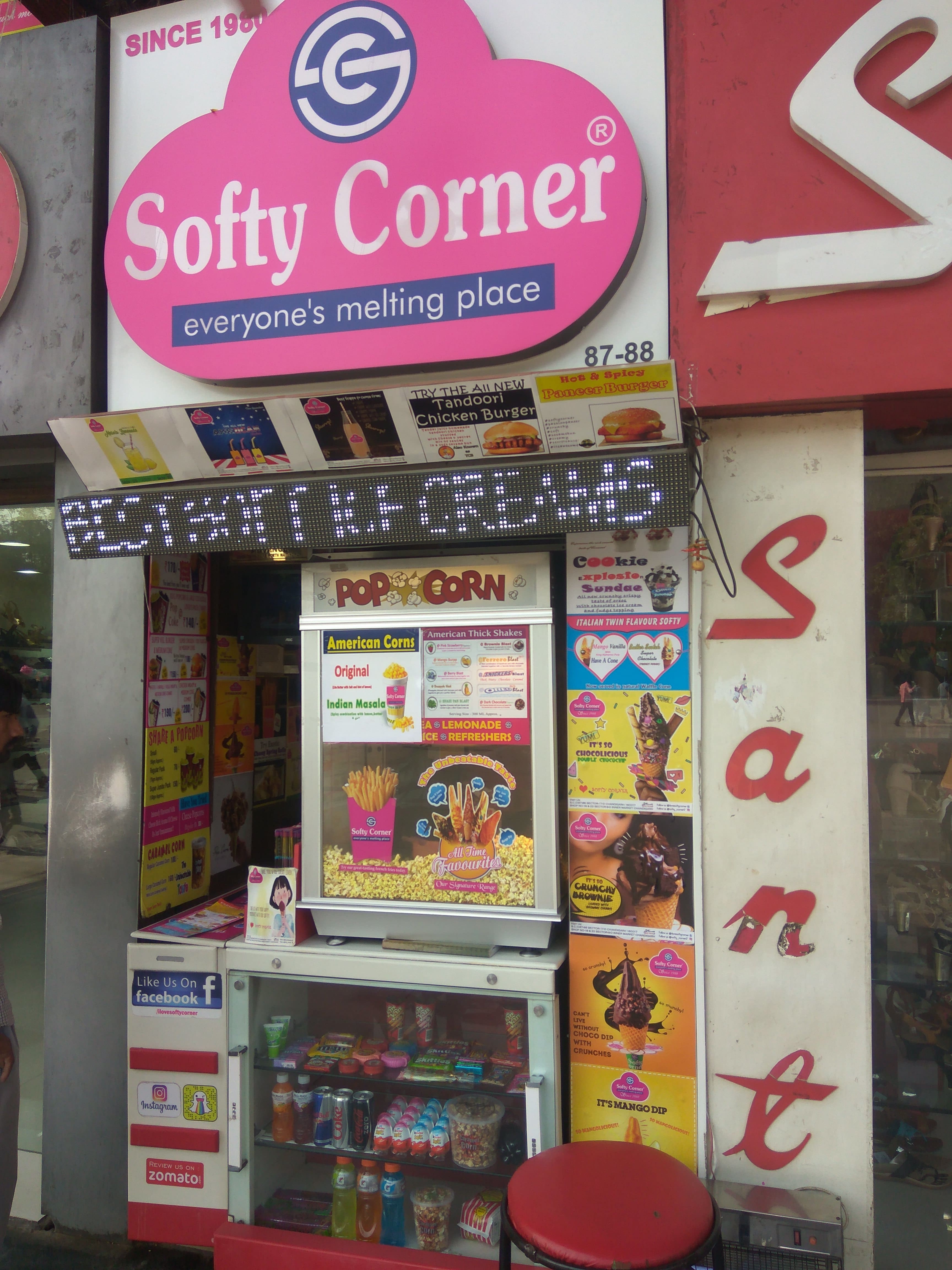 Menu of Softy Corner, Sector 17, Chandigarh