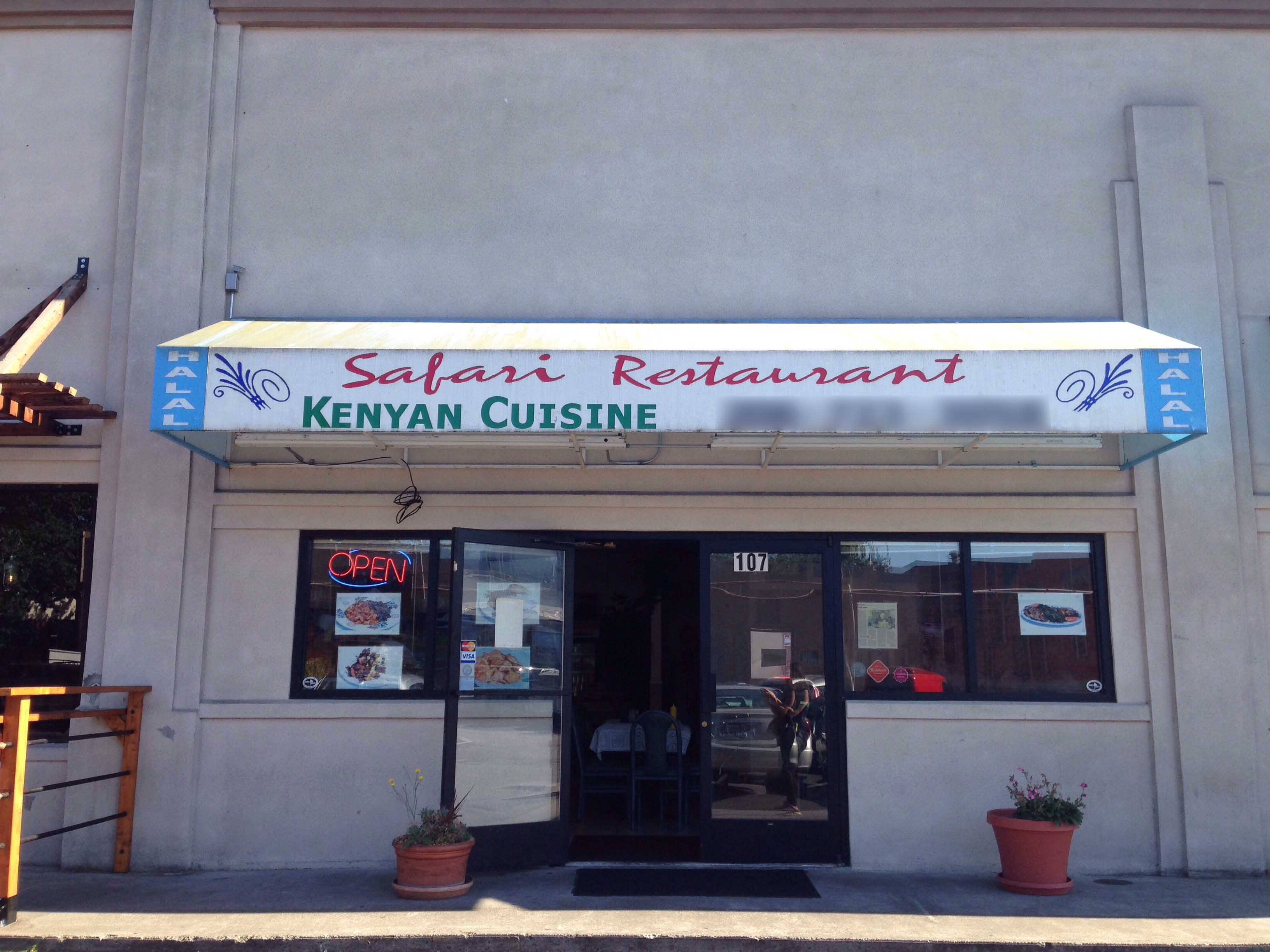 Menu of Safari Restaurant, Columbia City, Seattle