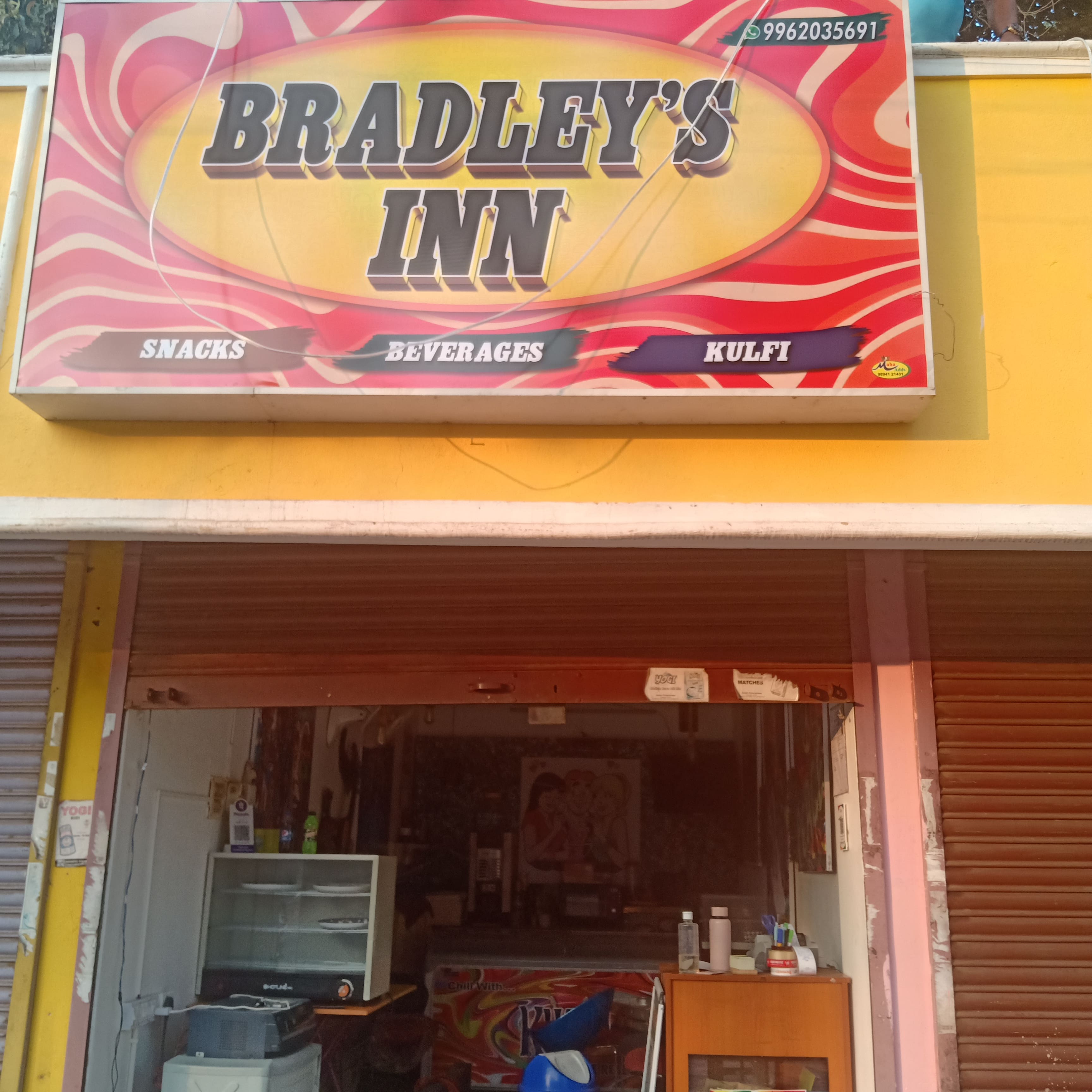 Menu of Bradley's Inn, Ukkadam, Coimbatore