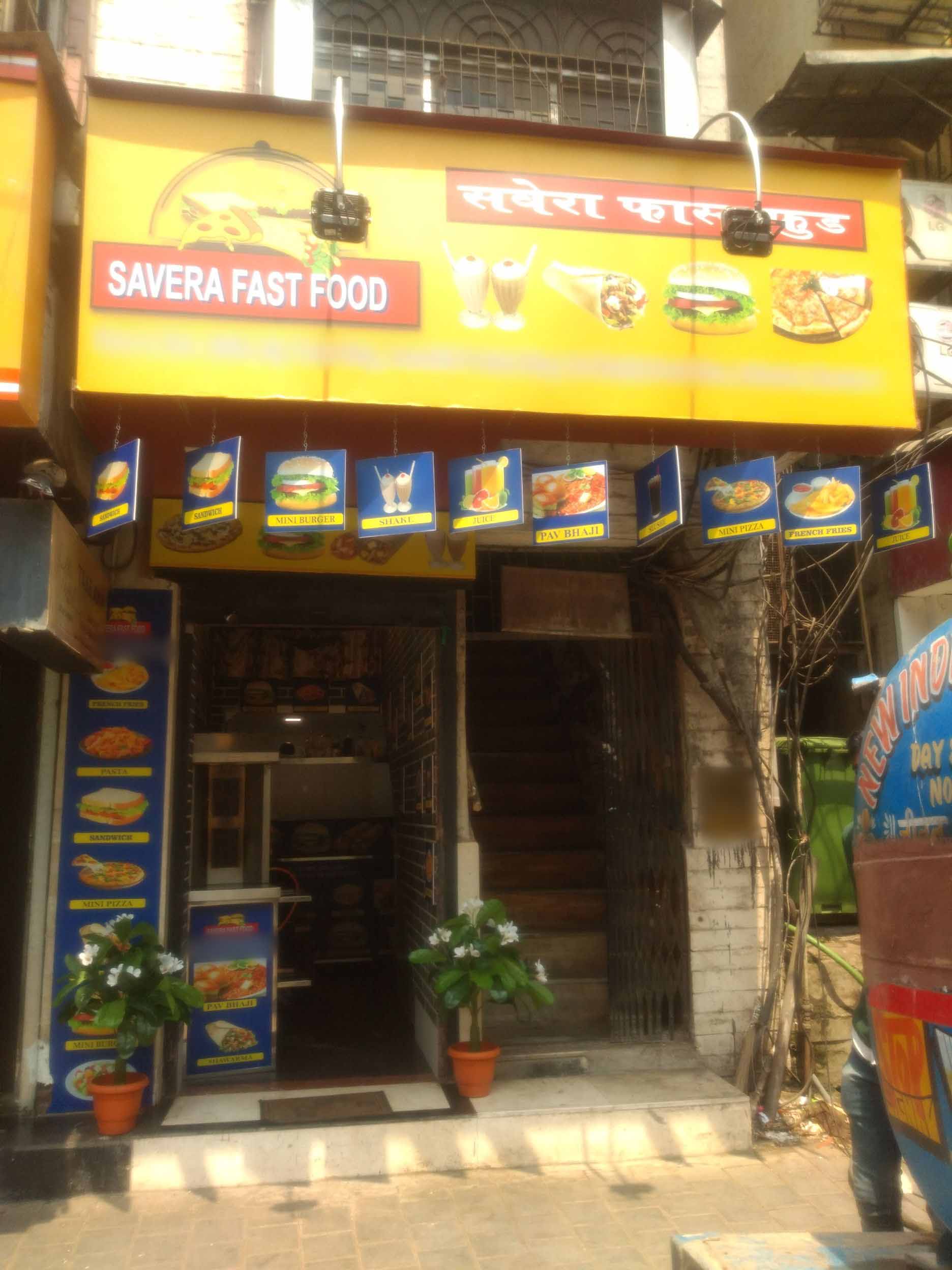 Menu of Savera Fast Food, Marine Lines, Mumbai