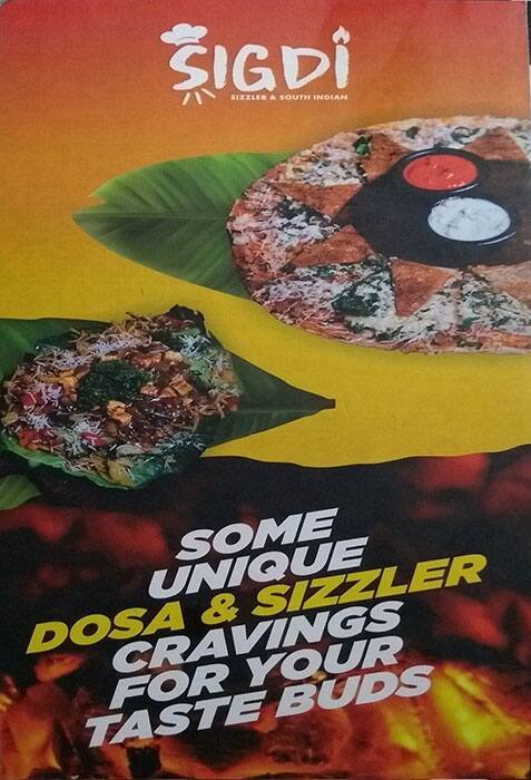 Sigdi - Sizzler & South Indian, By Pass Road (North), Indore | Zomato