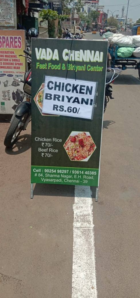Vada Chennai Fast Food, Perambur, Chennai | Zomato