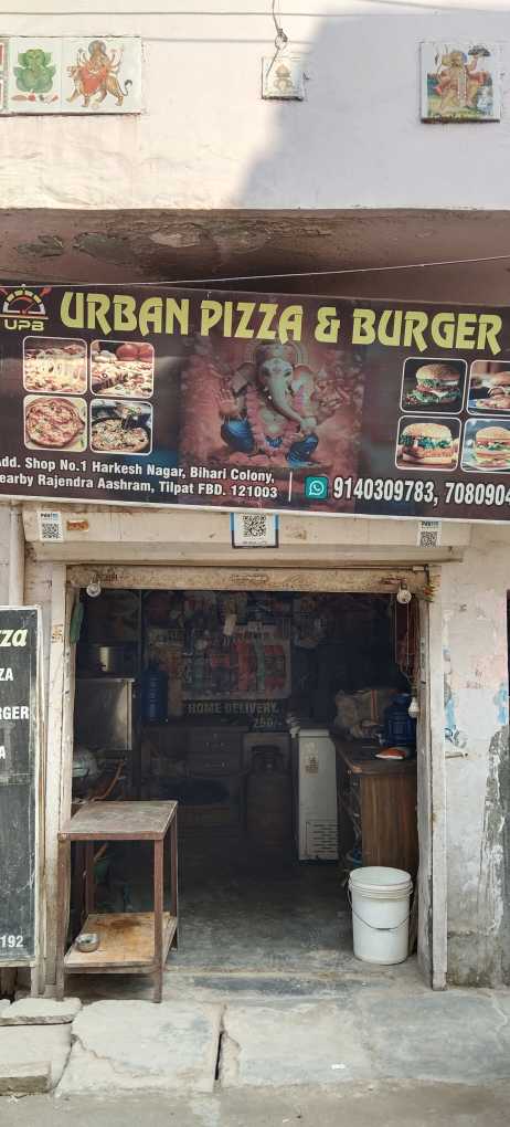 Menu of Urban Pizza & Burger, Indraprastha Colony, Faridabad
