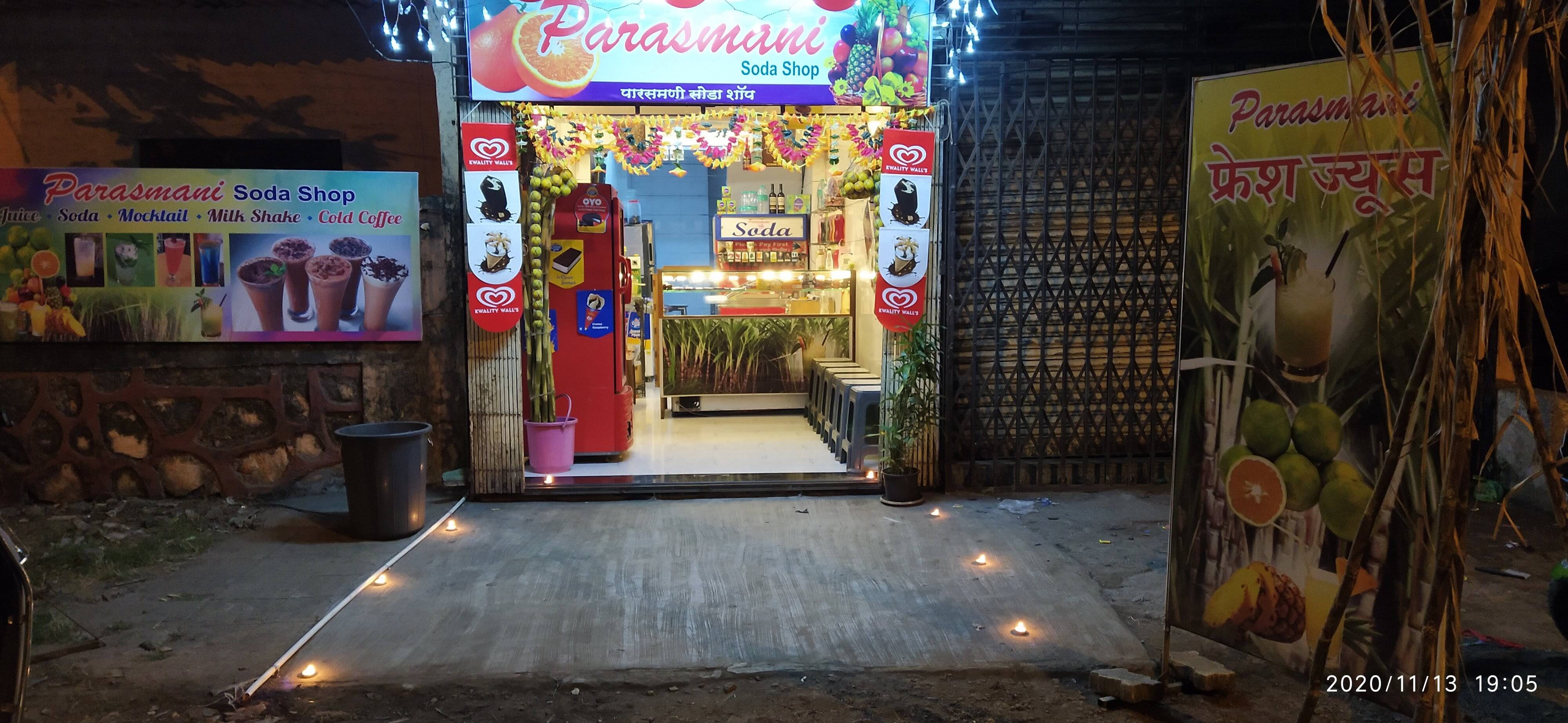 Menu of Parasmani Soda Shop, Ulhasnagar, Thane