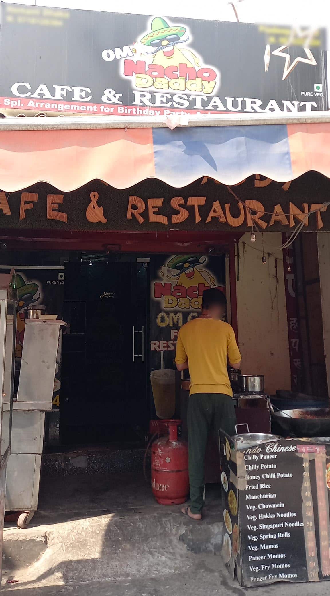 Menu of Om Nacho Daddy Cafe & Restaurant, Durga Puri, New Delhi