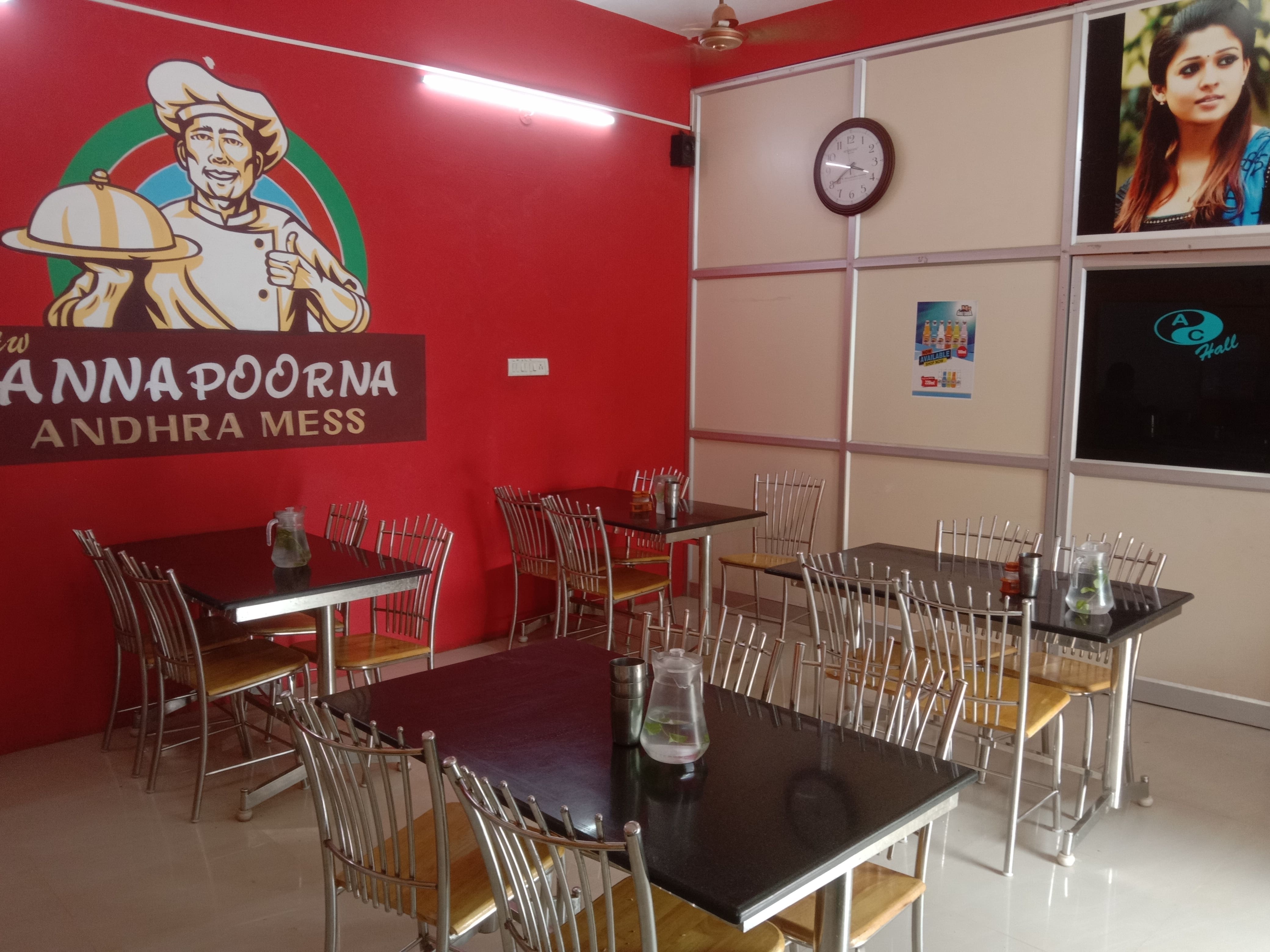 Menu of New Annapoorna Andhra Mess, Thiruvallur, Chennai