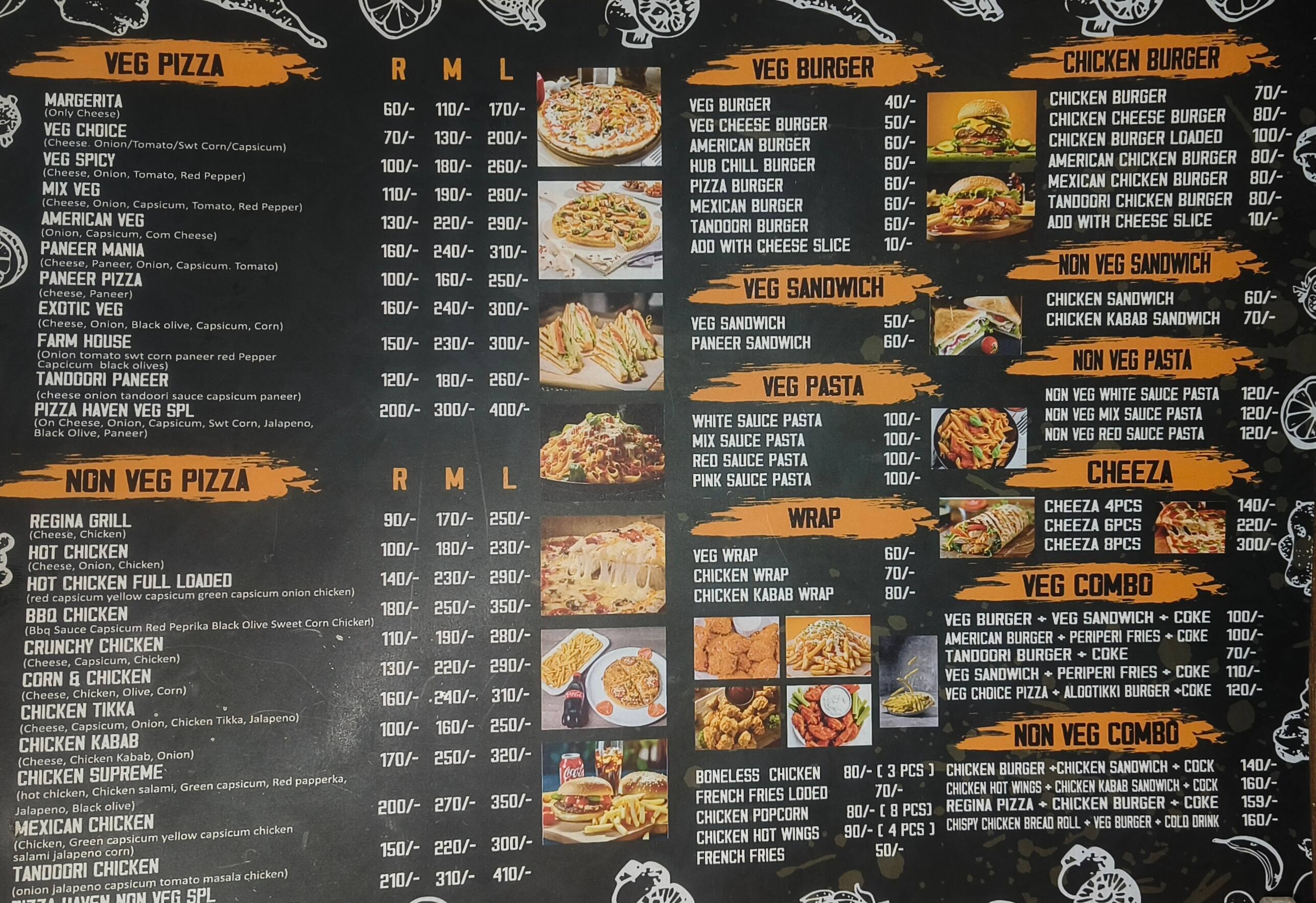Menu of Pizza Haven, Sector 127, Noida