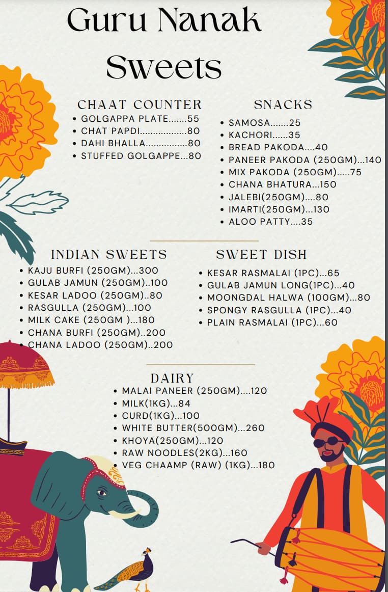 Guru Nanak Sweets, Sector 44, Chandigarh | Zomato