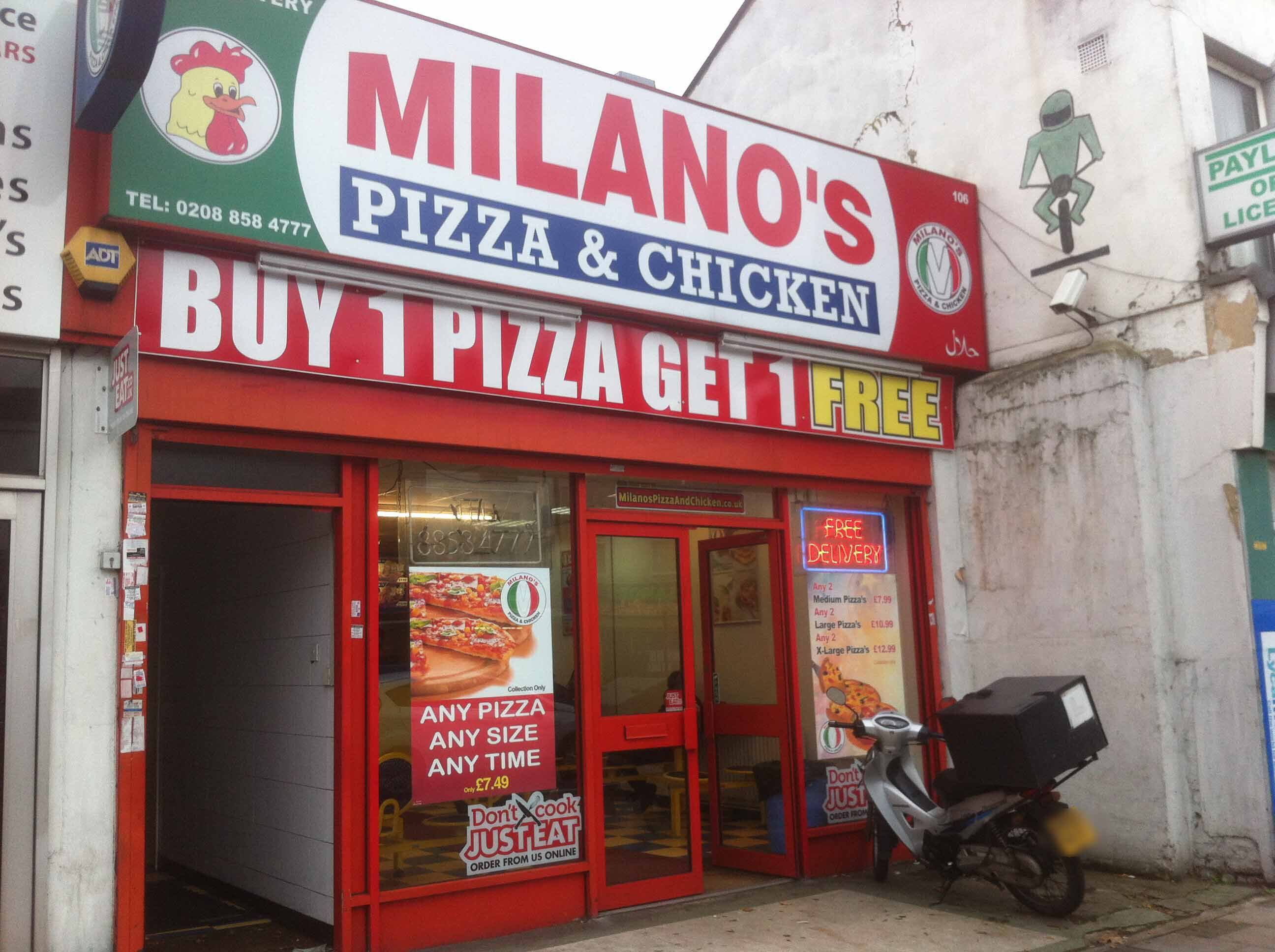Milano's Pizza & Chicken, Greenwich, London