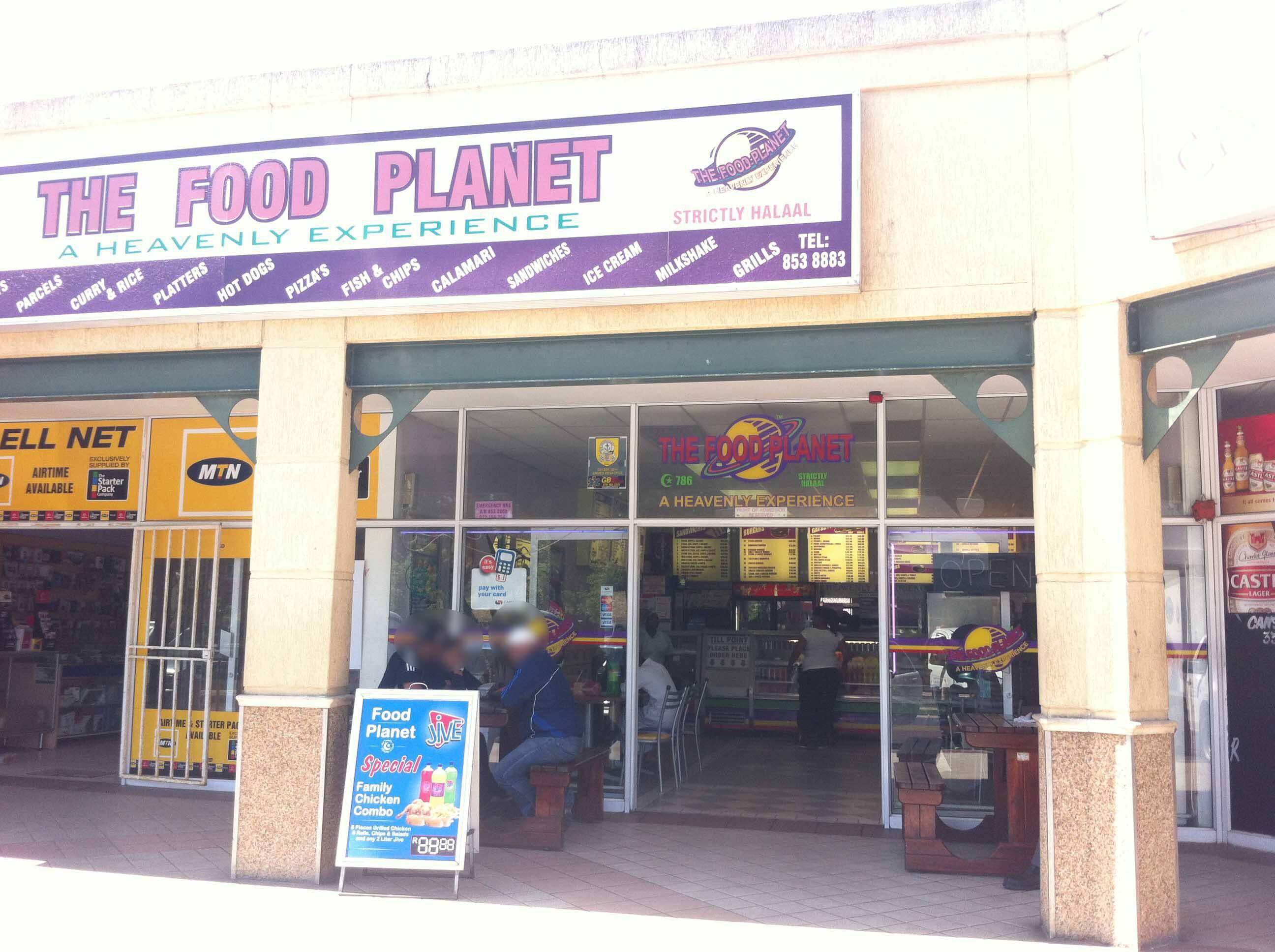 Menu of The Food Planet, Strand, Cape Town